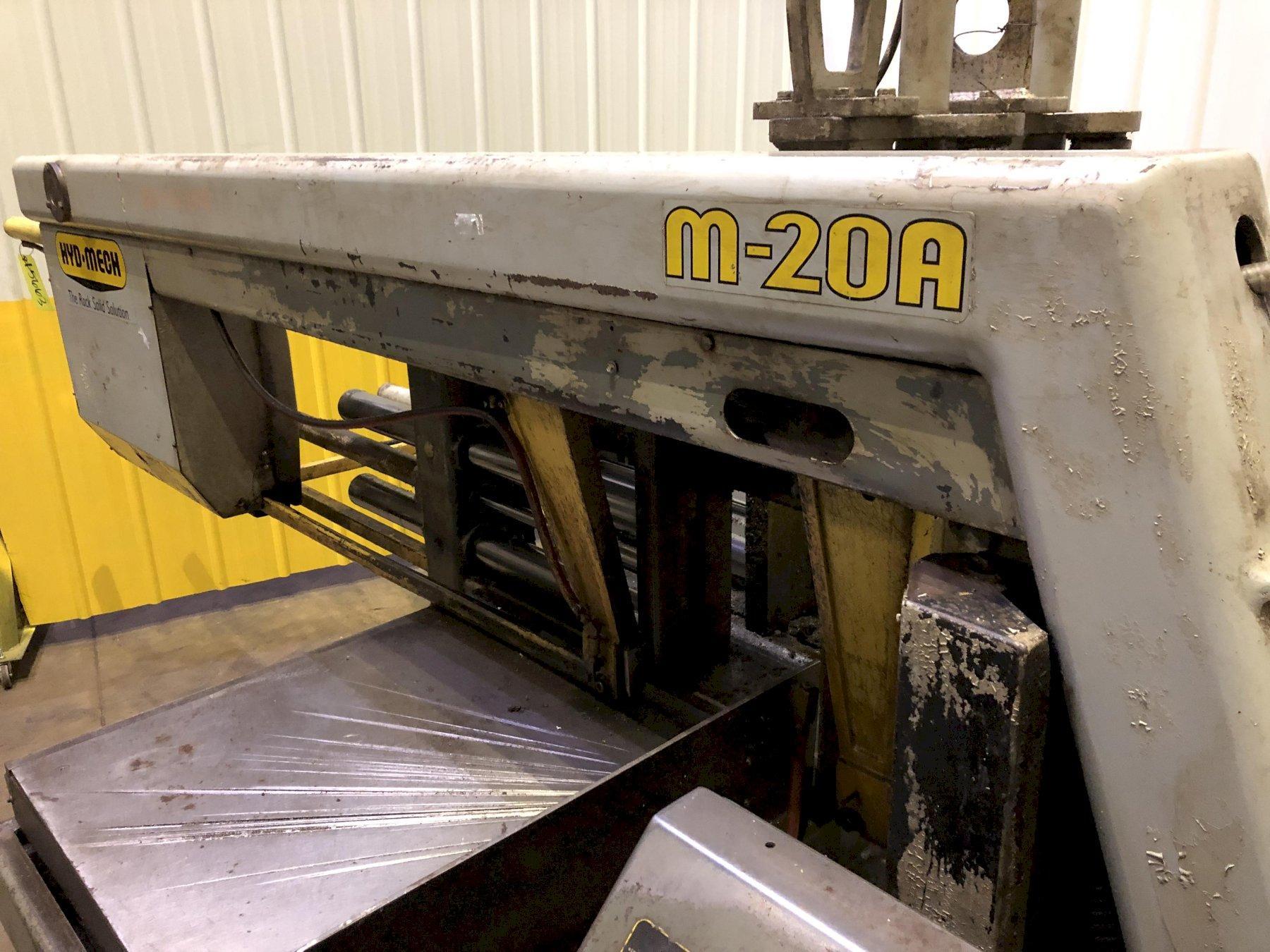20″ X 30″ HYDMECH MODEL #M20A AUTOMATIC HORIZONTAL BAND SAW WITH POWER ...