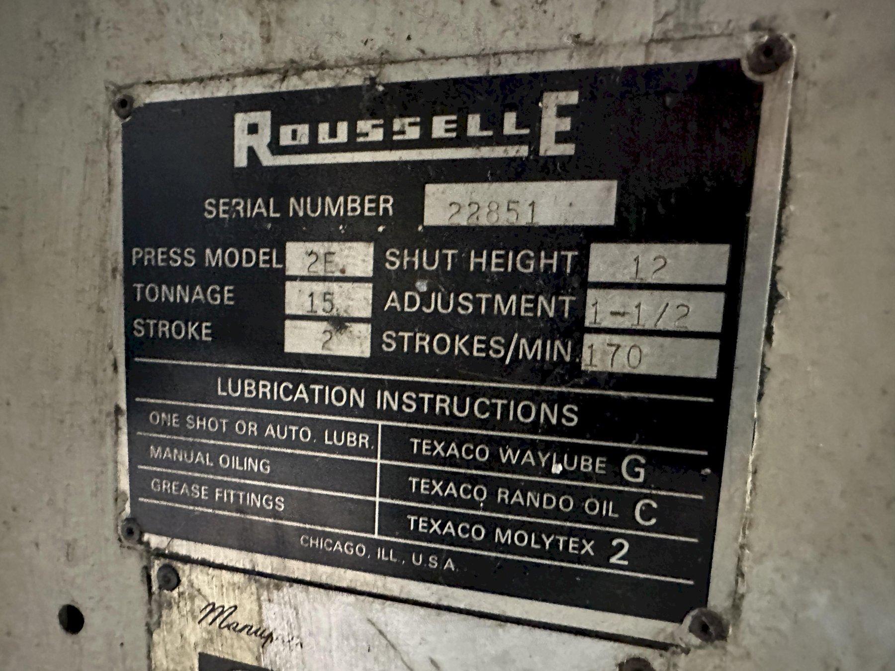 ROUSSELLE 2E - Presses, Mechanical | Machine Hub