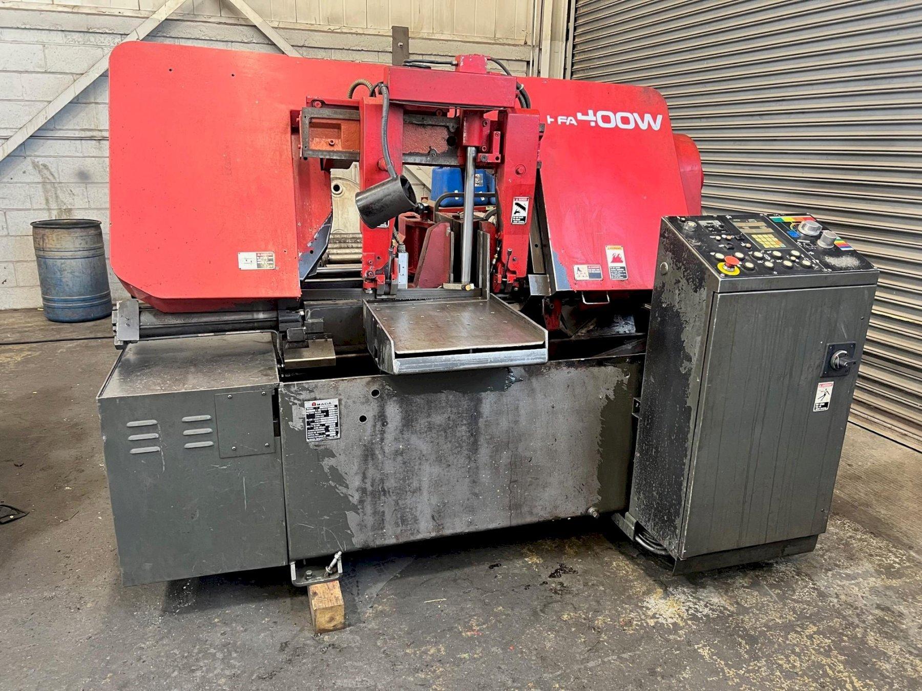 USED AMADA MODEL HFA-400W 16″ X 16″ AUTOMATIC CNC HORIZONTAL BANDSAW ...