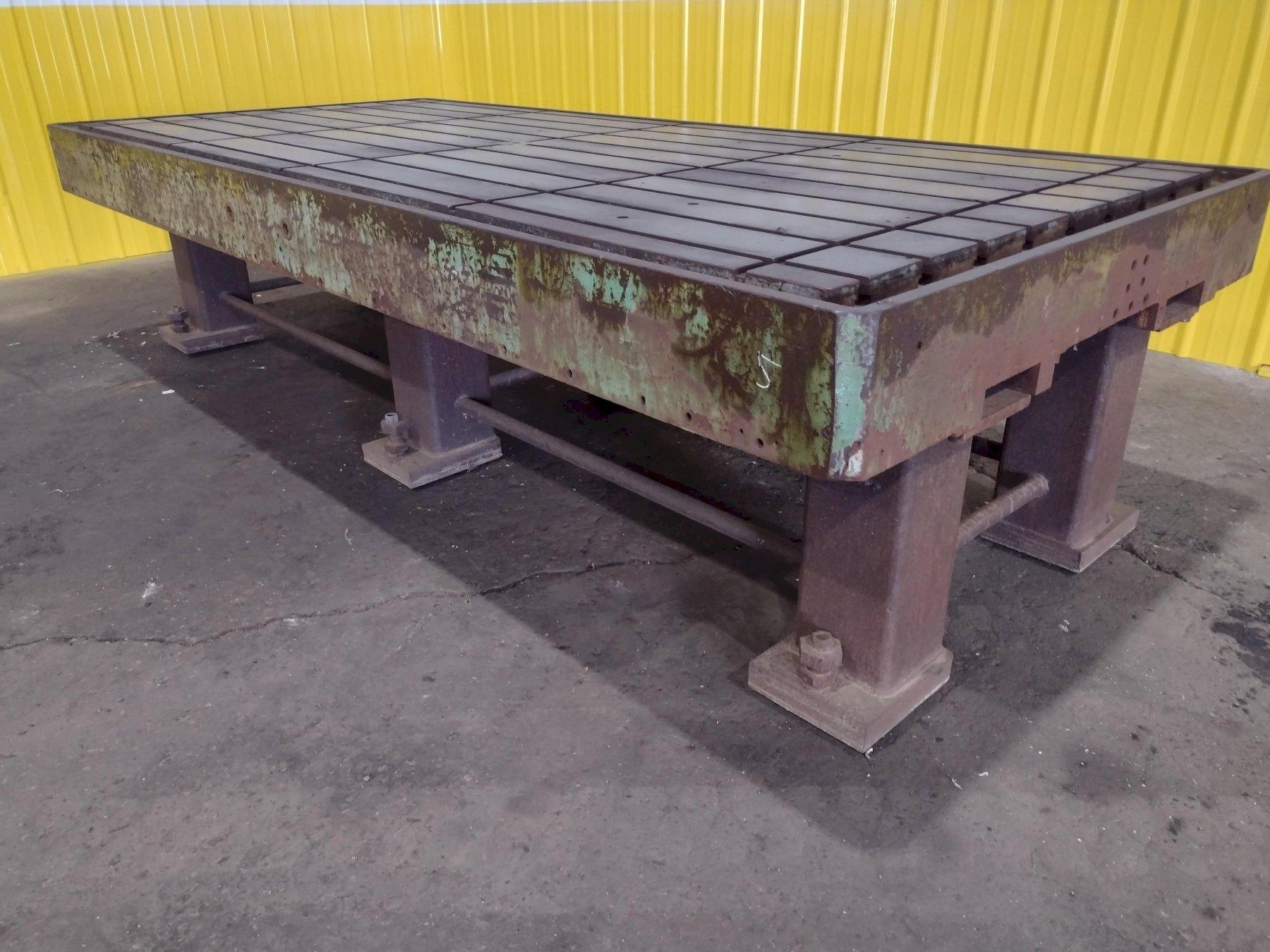 132″ X 60″ HEAVY DUTY T-SLOTTED WELDING TABLE: STOCK #19035