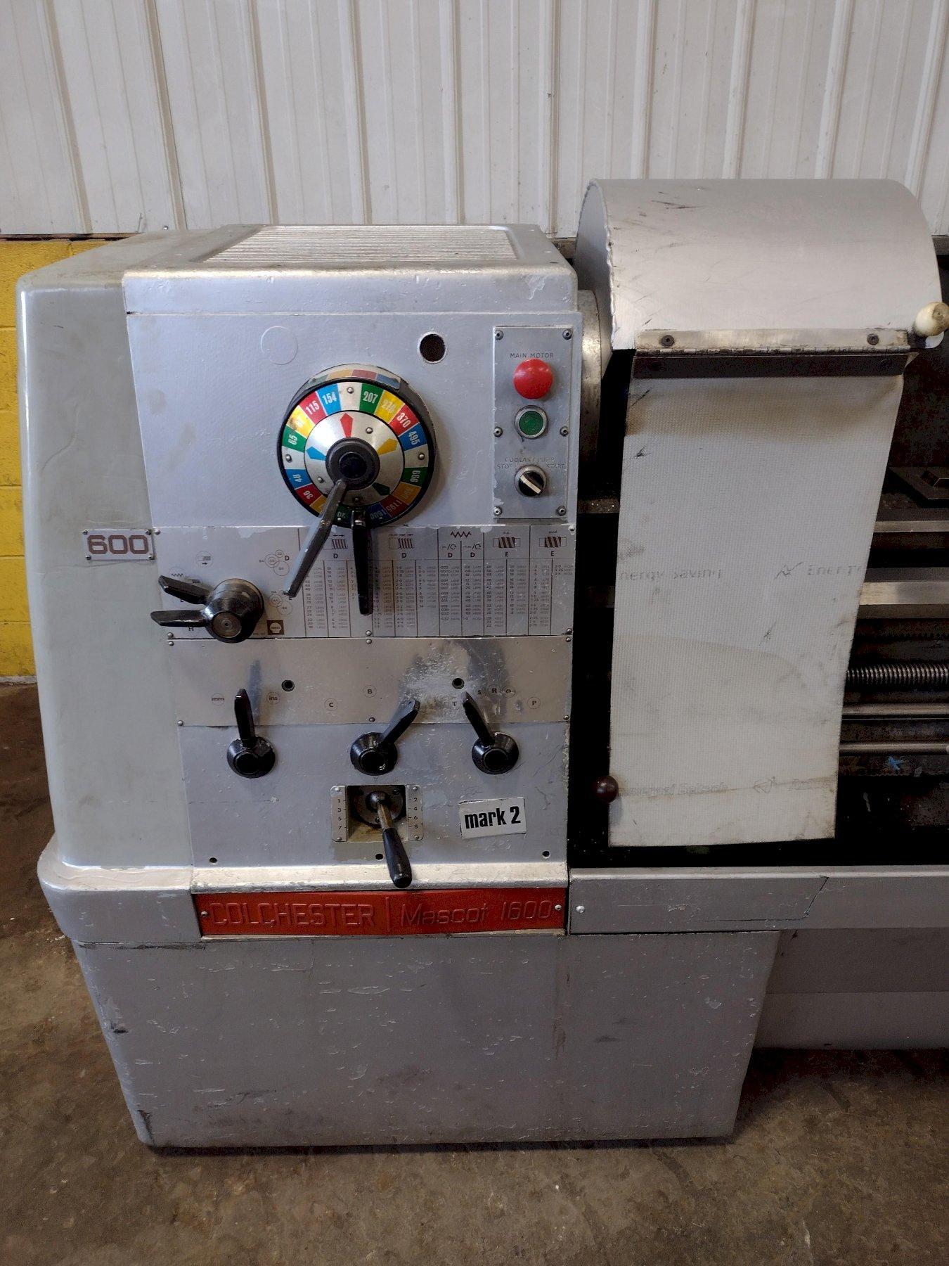 17″ X 84″ CLAUSING COLCHESTER MODEL MASCOT-1600 ENGINE LATHE: STOCK #18277