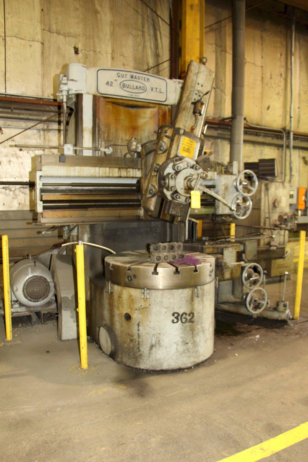 42″ BULLARD CUTMASTER 4-JAW VERTICAL TURRET LATHE. STOCK # 0737121 | G ...