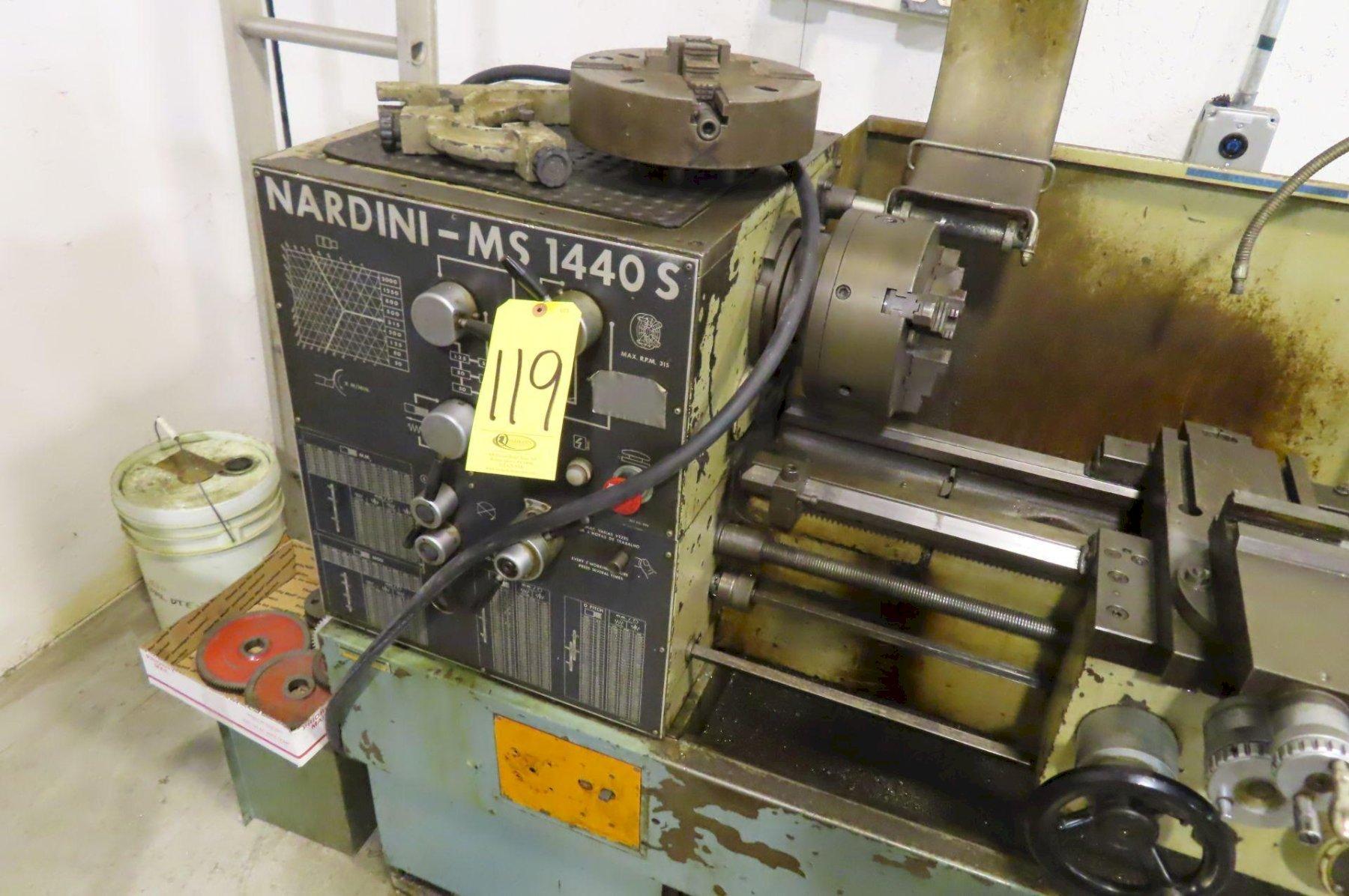 NARDINI MASCOTTE 1440S GAP BED ENGINE LATHE: STOCK #18997