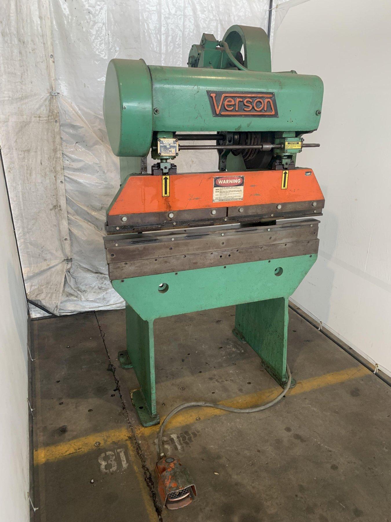 VERSON PRESS BRAKE. STOCK # 0747023. | G-2000 Inc.