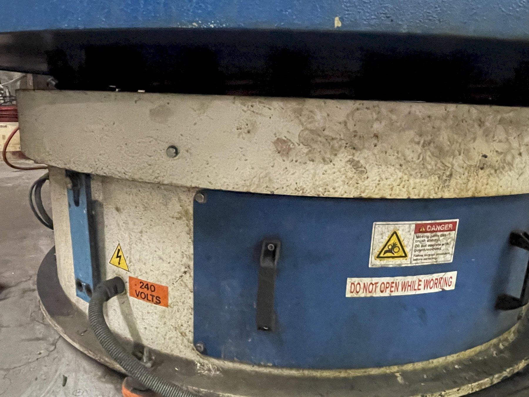 72” ROYSON MODEL 20CTVIS VIBRATORY BOWL DEBURRING MACHINE: STOCK #18999