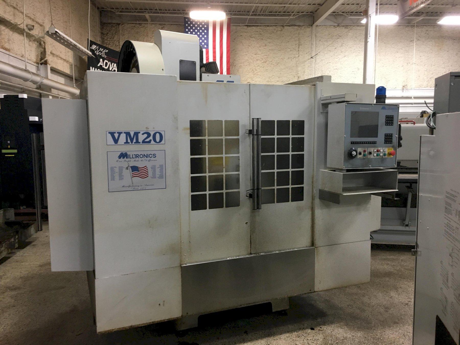 Milltronics VM20 CNC Vertical Machining Center, Extended X Axis Travel ...