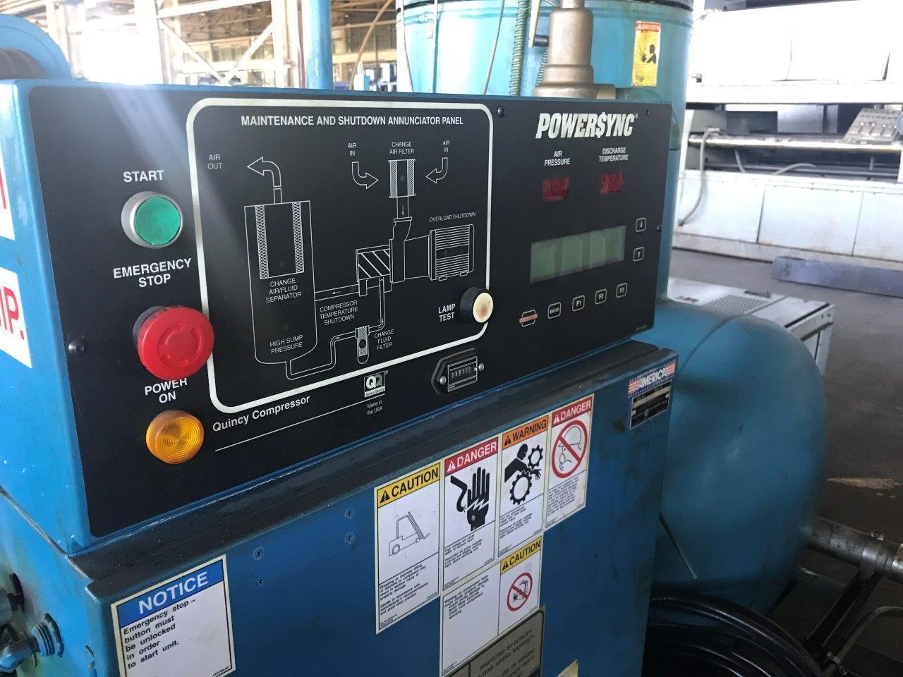 300 HP Quincy Rotary Screw Air Compressor QSI 1500 | G-2000 Inc.