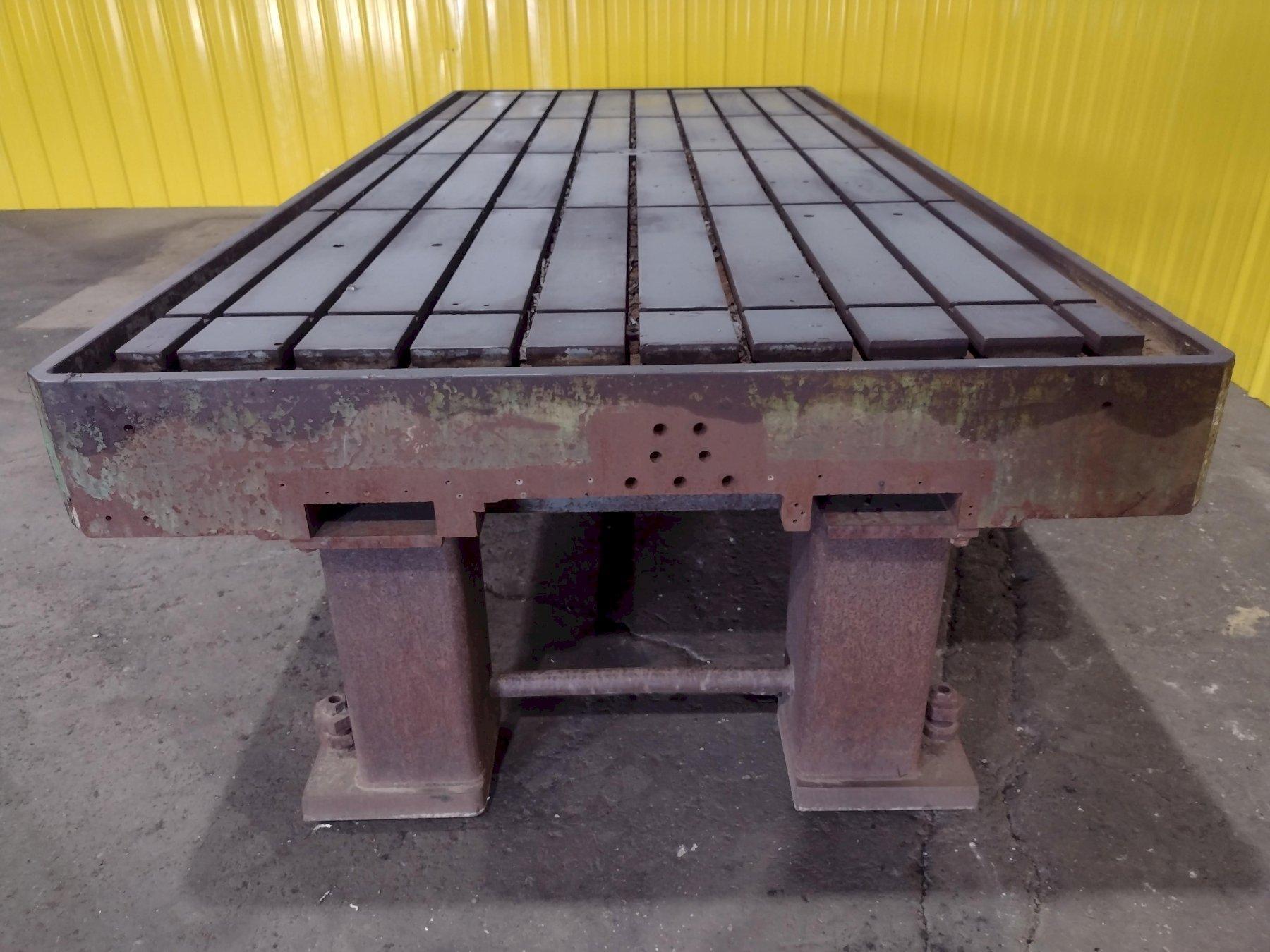 132″ X 60″ HEAVY DUTY T-SLOTTED WELDING TABLE: STOCK #19035