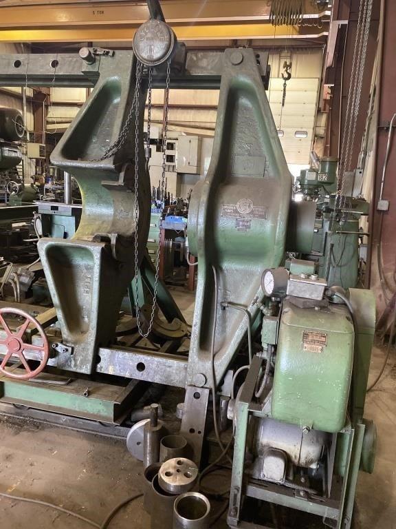 400 TON RODGERS MODEL 1F400-D16 HORIZONTAL INCLINED HYDRAULIC WHEEL ...