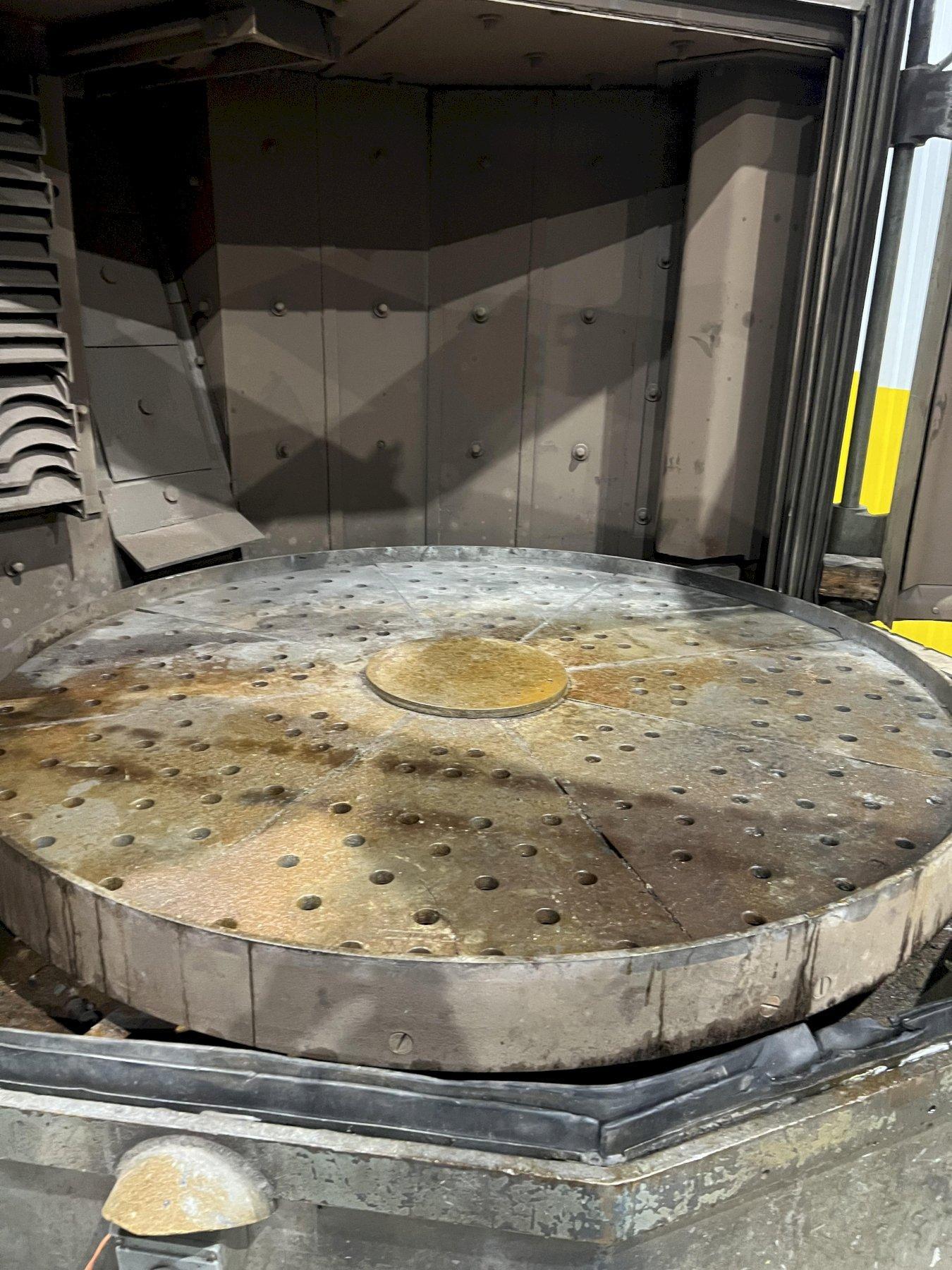 48″ TABLE PANGBORNG MODEL #LK-4 ROTOBLAST ROTARY TABLE BLAST MACHINE ...