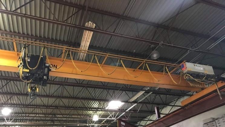 5 Ton and 10 Ton Kone Crane System 90′ of run way | Deer Creek Machinery