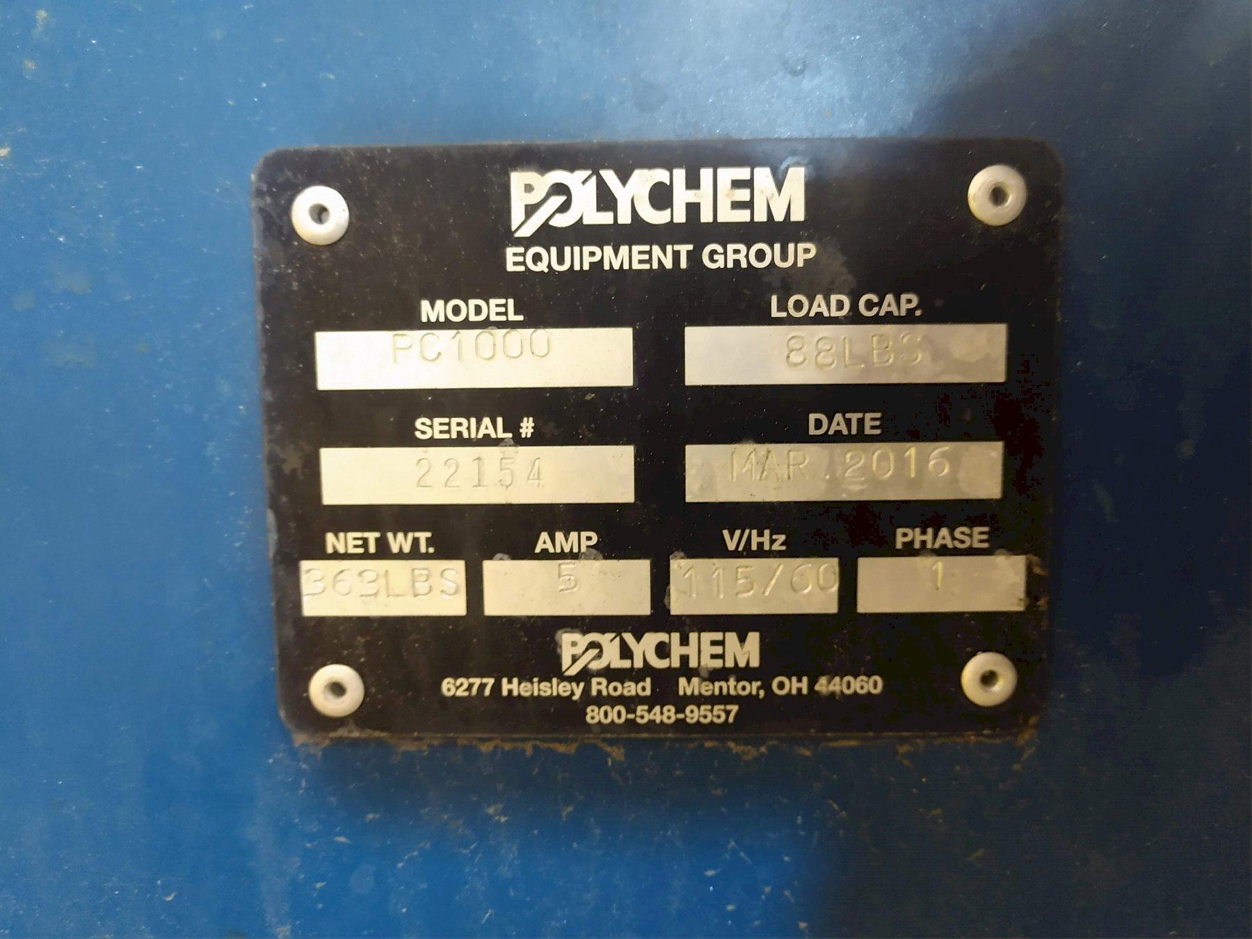 POLYCHEM MODEL PC1000 PLASTIC STRAPPING SYSTEMS BANDING MACHINE: STOCK ...