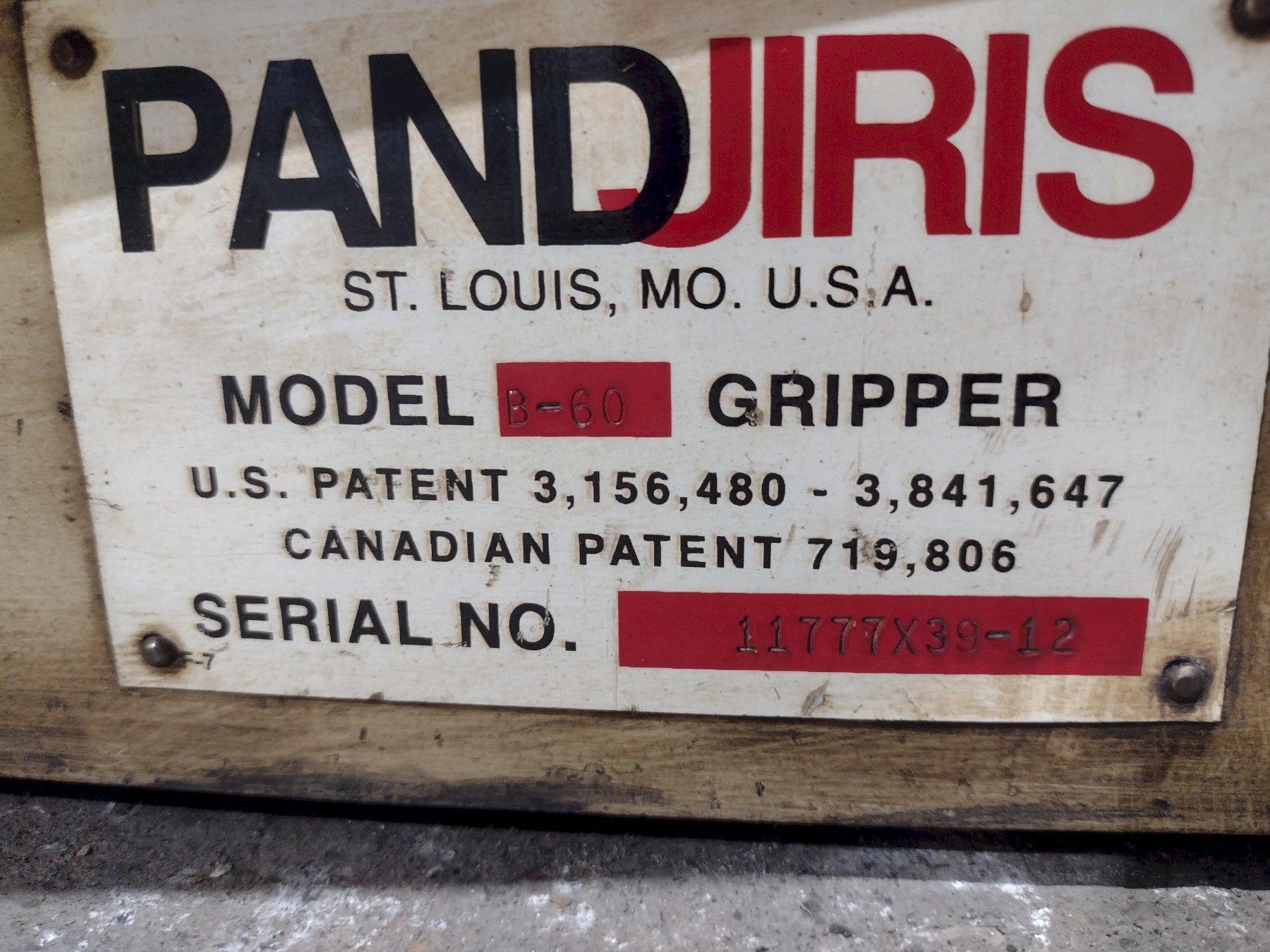 3 JAW PANDJIRIS MODEL B-60 WELDING GRIPPER CHUCK: STOCK #19290