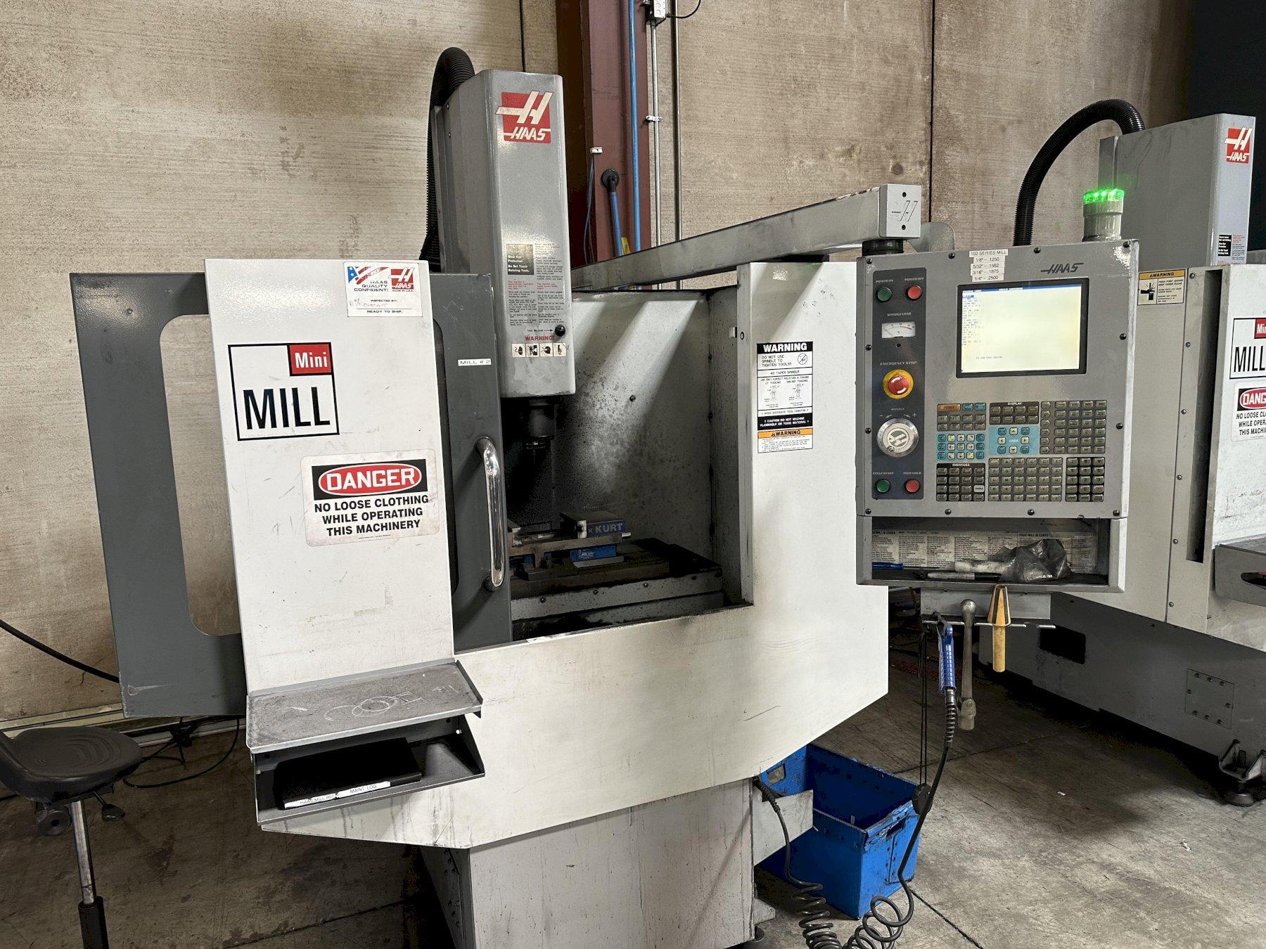 1 – PREOWNED HAAS CNC VERTICAL MACHINING CENTER, MODEL #: MINI MILL ...