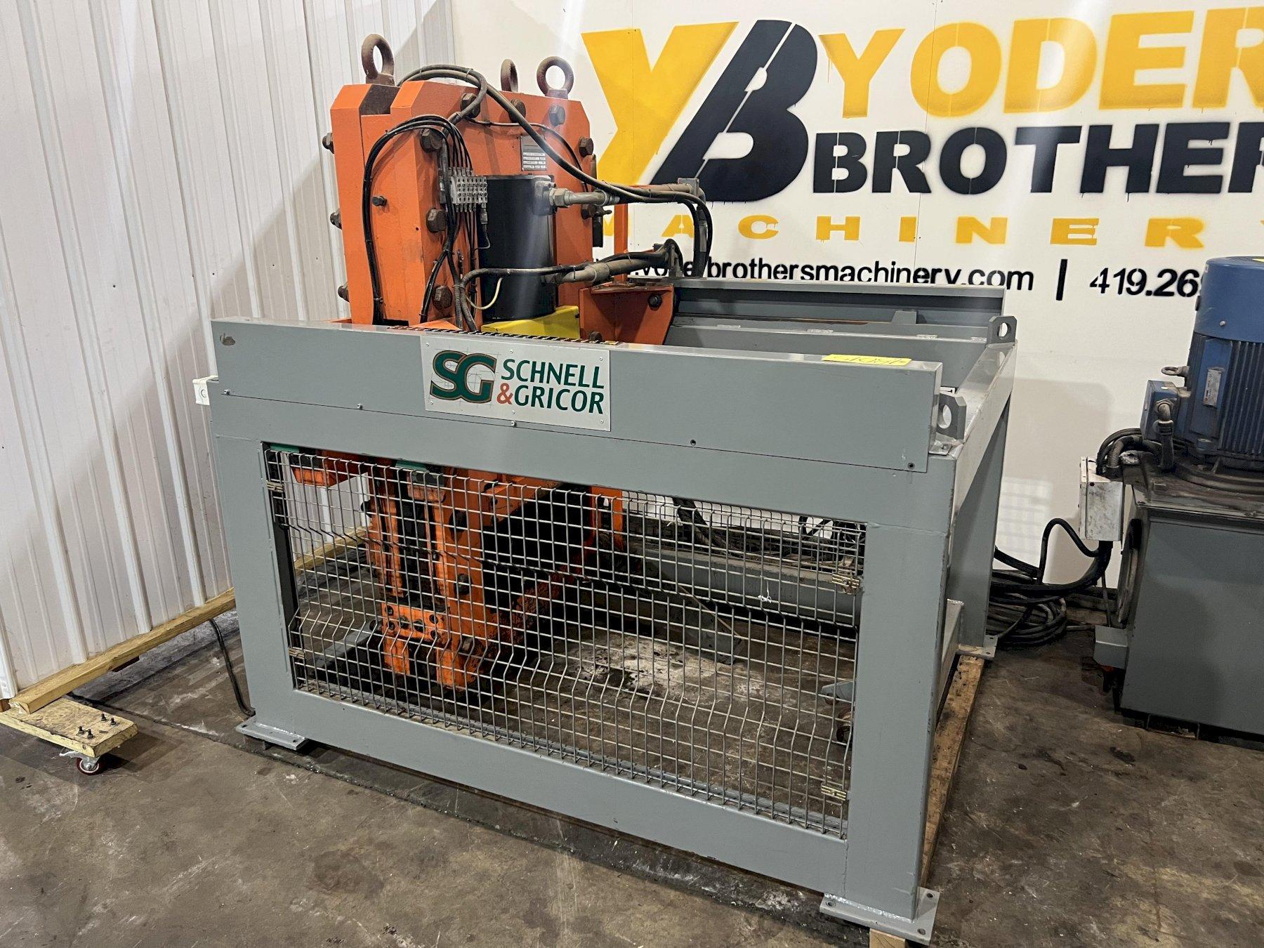 500 TON X 20″ SCHNELL MODEL #CGS-500-HYD HYDRAULIC REBAR SHEAR: STOCK ...