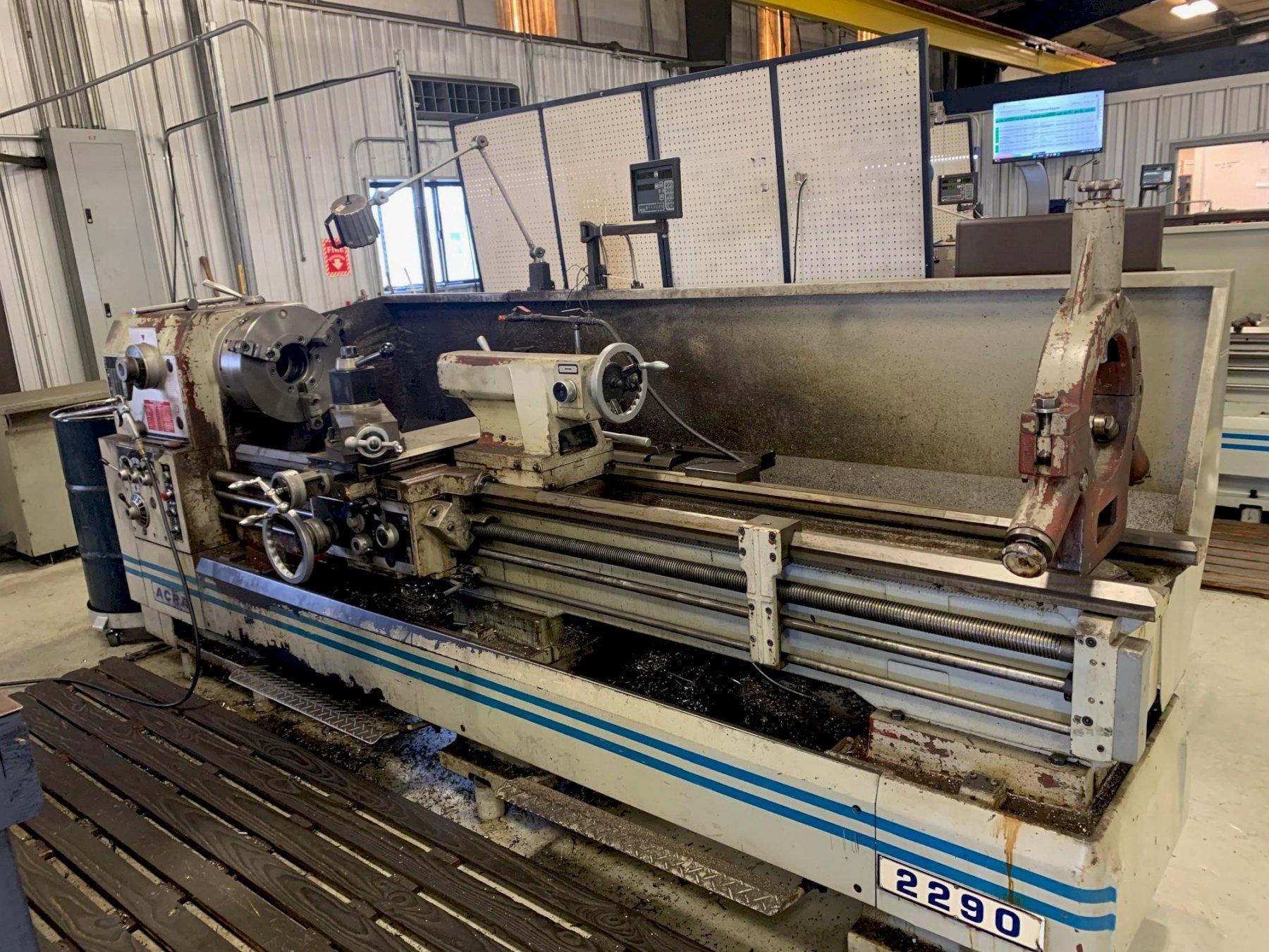 Used, 22″ x 90″ Acra Model 2290 Engine Lathe | Harris Machine Tools