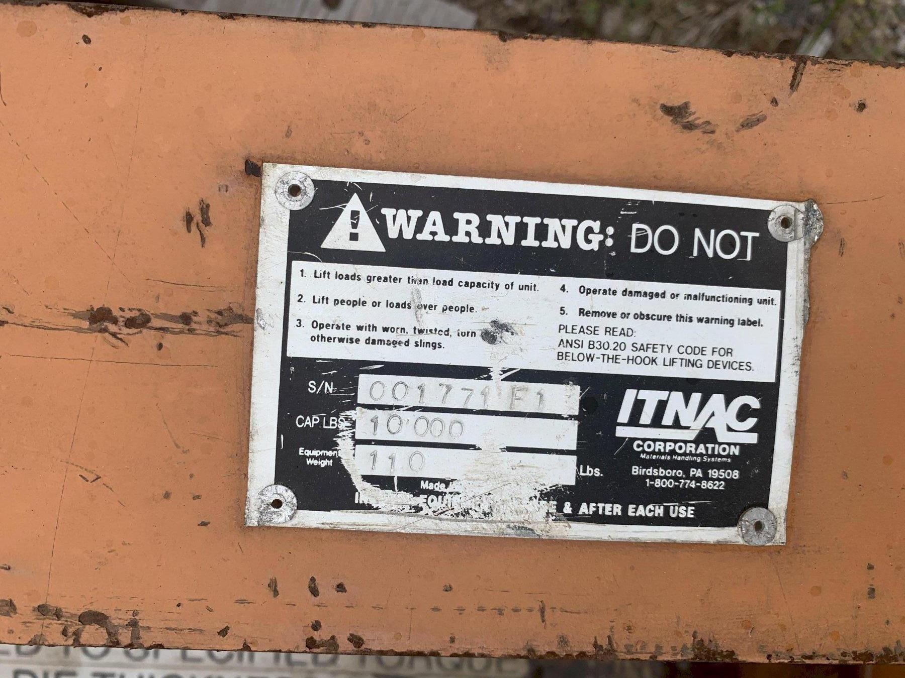 7500 LB BUSHMAN ITNAC #FRL5T14F FLIP RITE SYSTEM: STOCK #11536