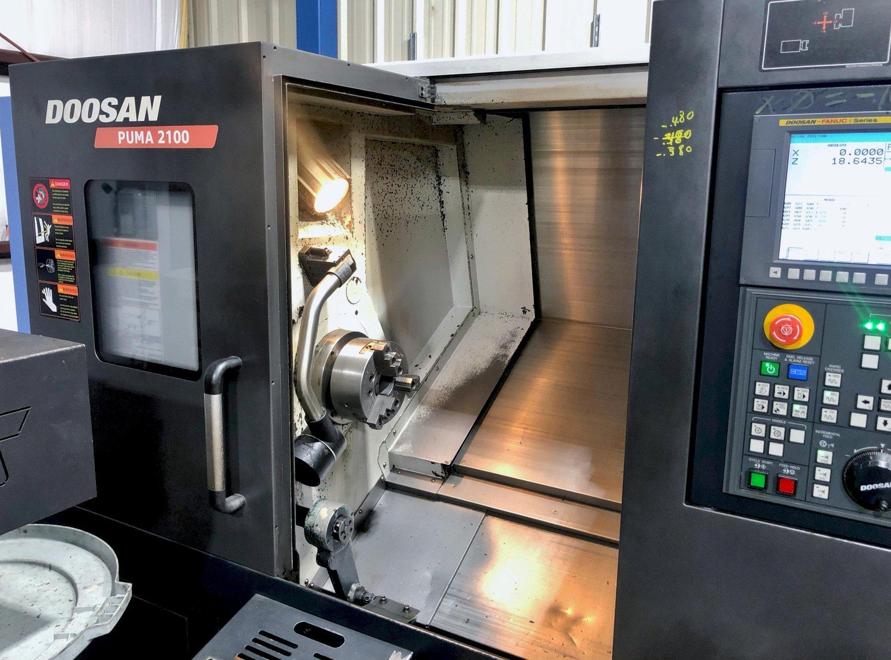 2011 Doosan Puma 2100 CNC Horizontal Lathe Tramar Industries De