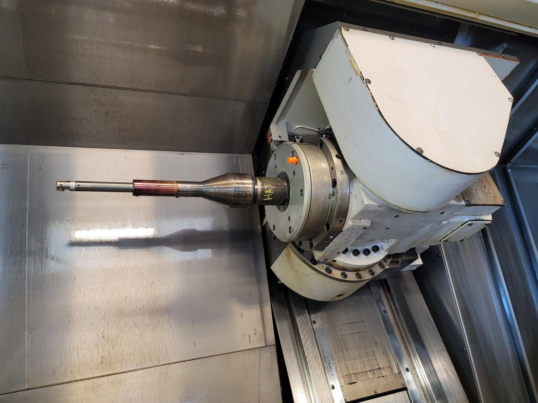 Okuma Multus B400 5 axis CNC lathe, 12″ chuck, 60″ centers, OSP-P200L, chip, high pressure ...