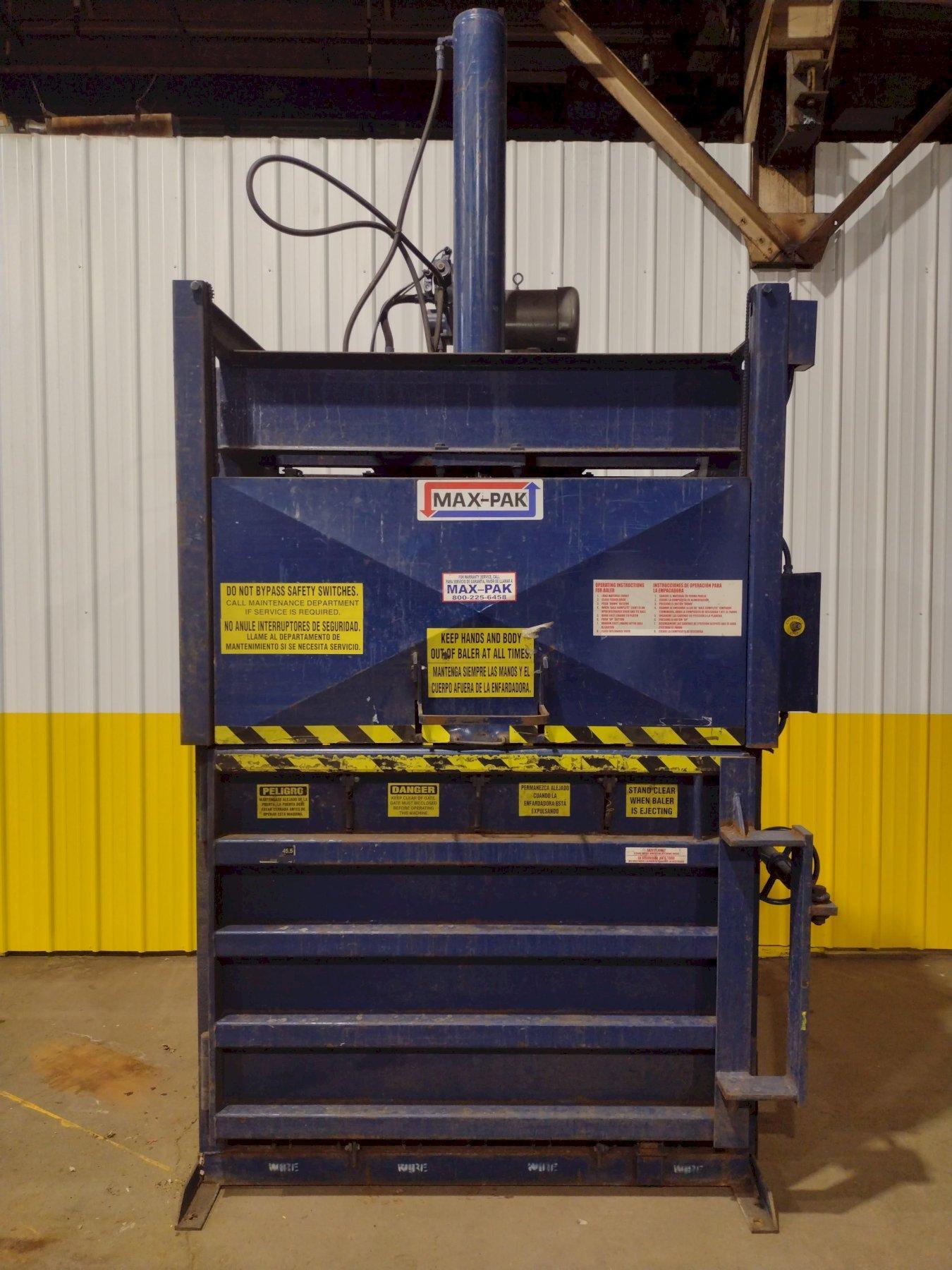 MAX-PAK MP60HD INDUSTRIAL BALER:STOCK#18085
