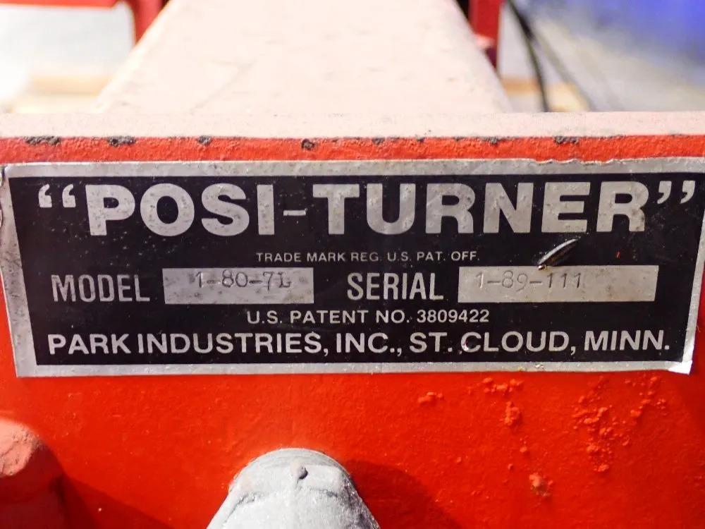 7000 LBS PARK IND MODEL 1-80-7D POWERED POSI-TURNER / LOAD ROTATOR ...