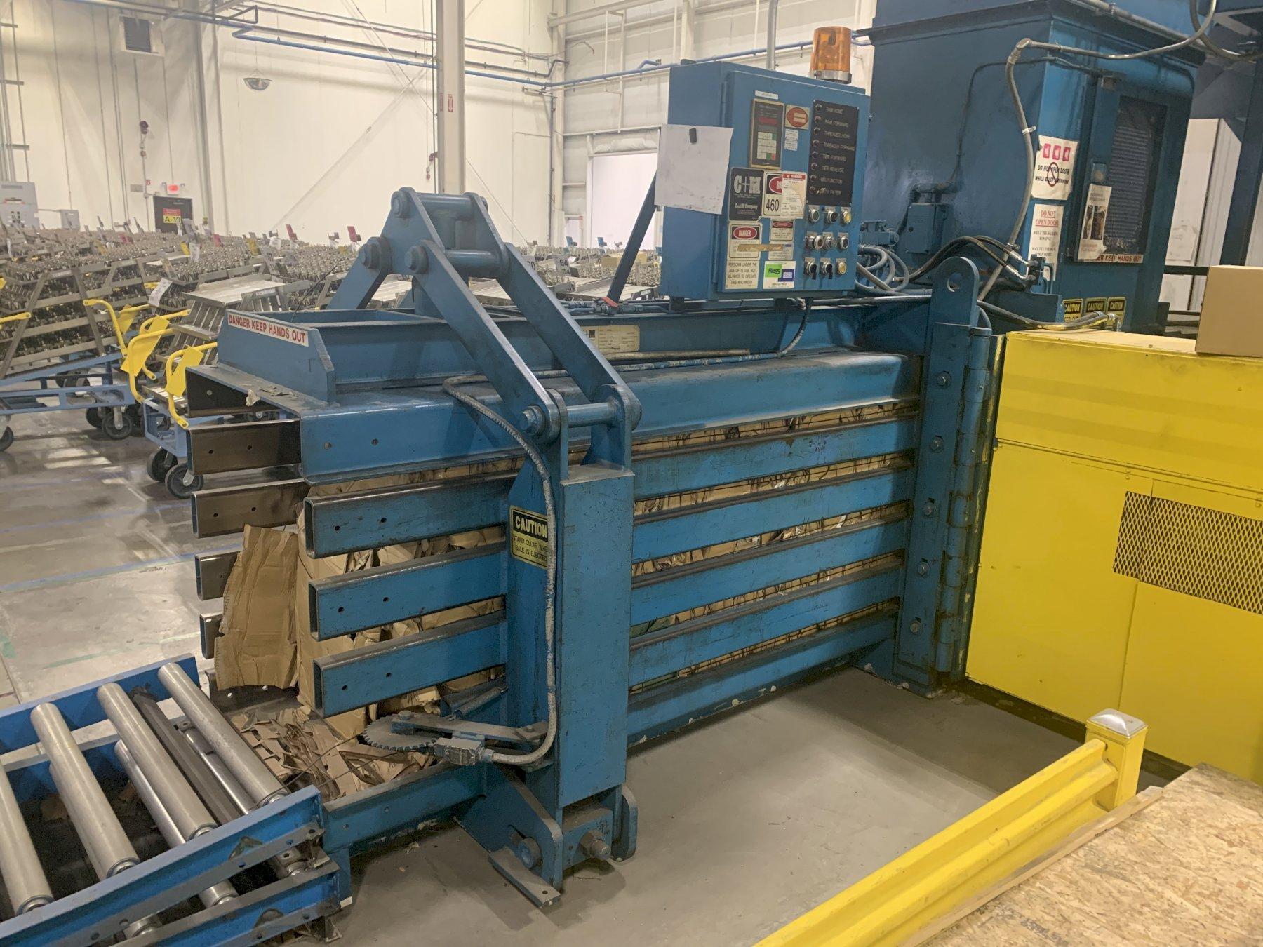 40″ x 30″ C&M #5030 Auto-Tie Horizontal Hydraulic Cardboard Baler | G ...