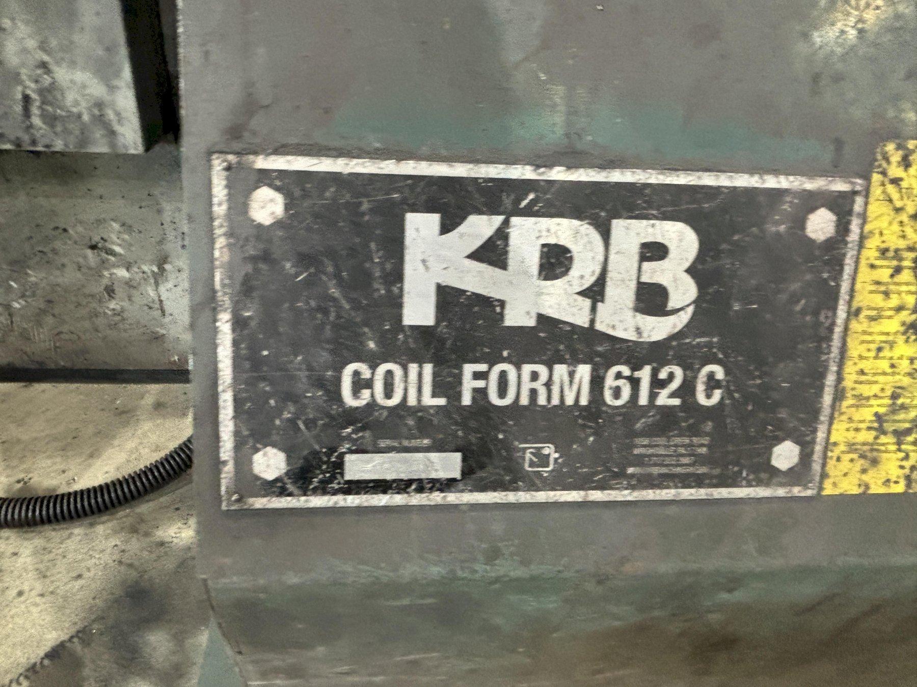 KRB MODEL #COIL FORM 612C REBAR BENDER: STOCK #20793