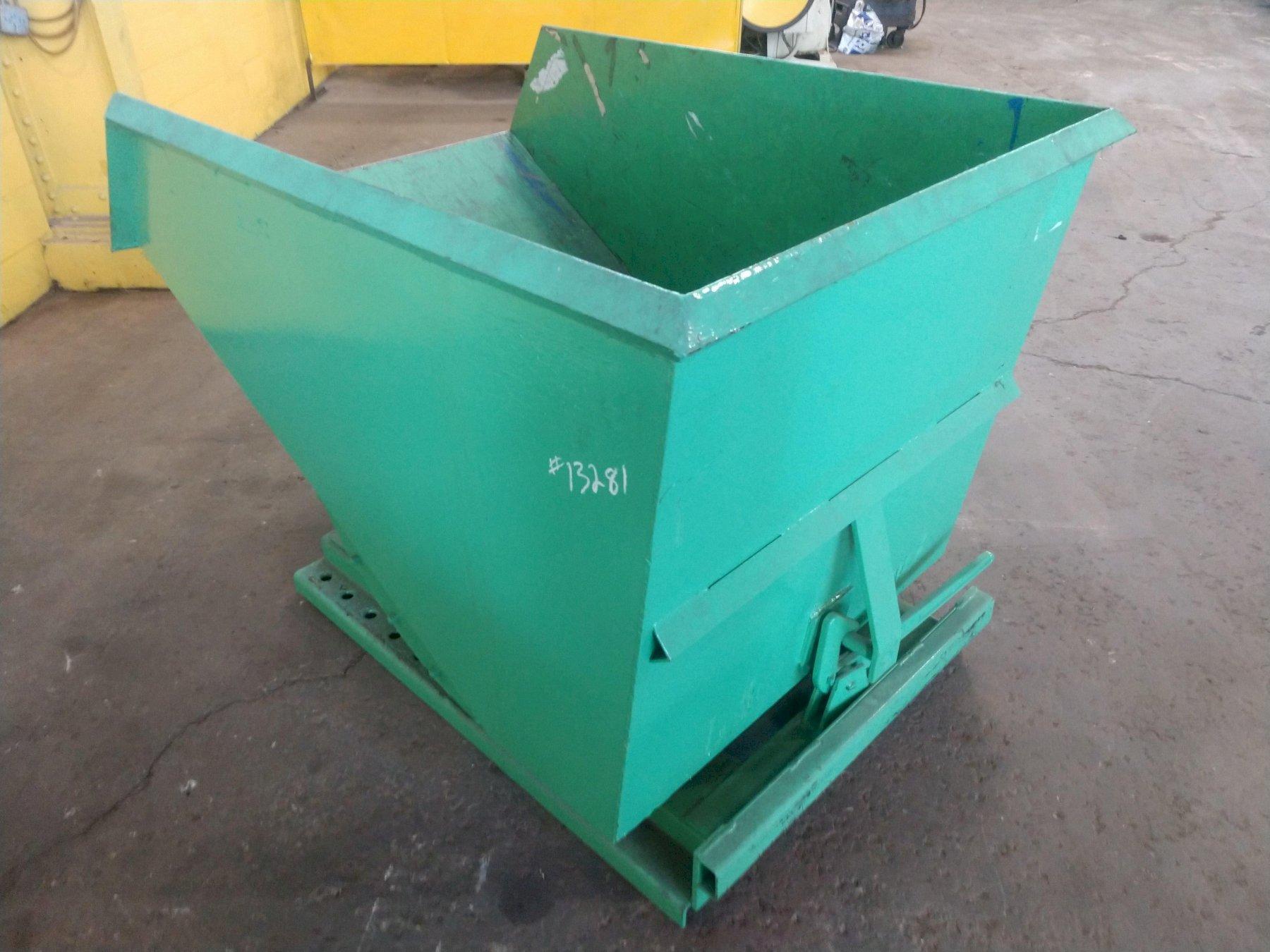 3/4 CUBIC YARD SELF-DUMPING TRASH HOPPER: STOCK #13281