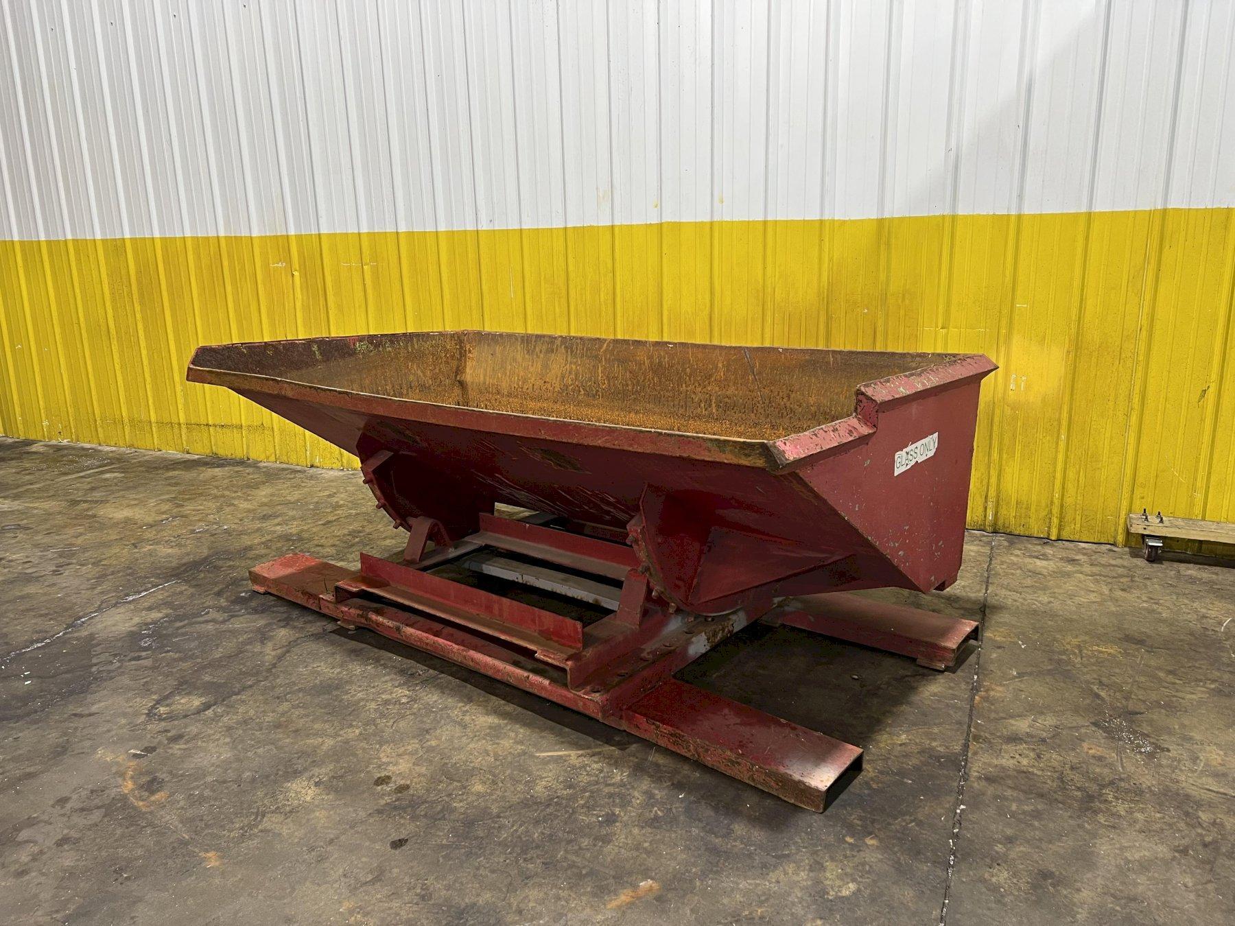 15″ x 84″ x 40″ ROURA STEEL DUMP HOPPER: STOCK 17496