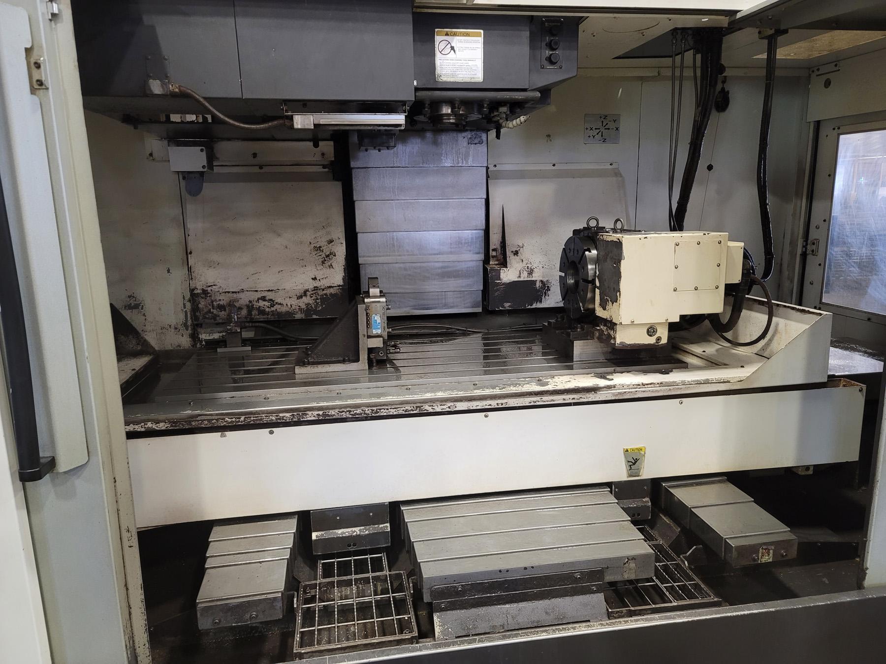 OKUMA MILLAC 761V II, X-60″, Y-30″, Z-25″, 70″ X 28″ TABLE, 4TH AXIS ...