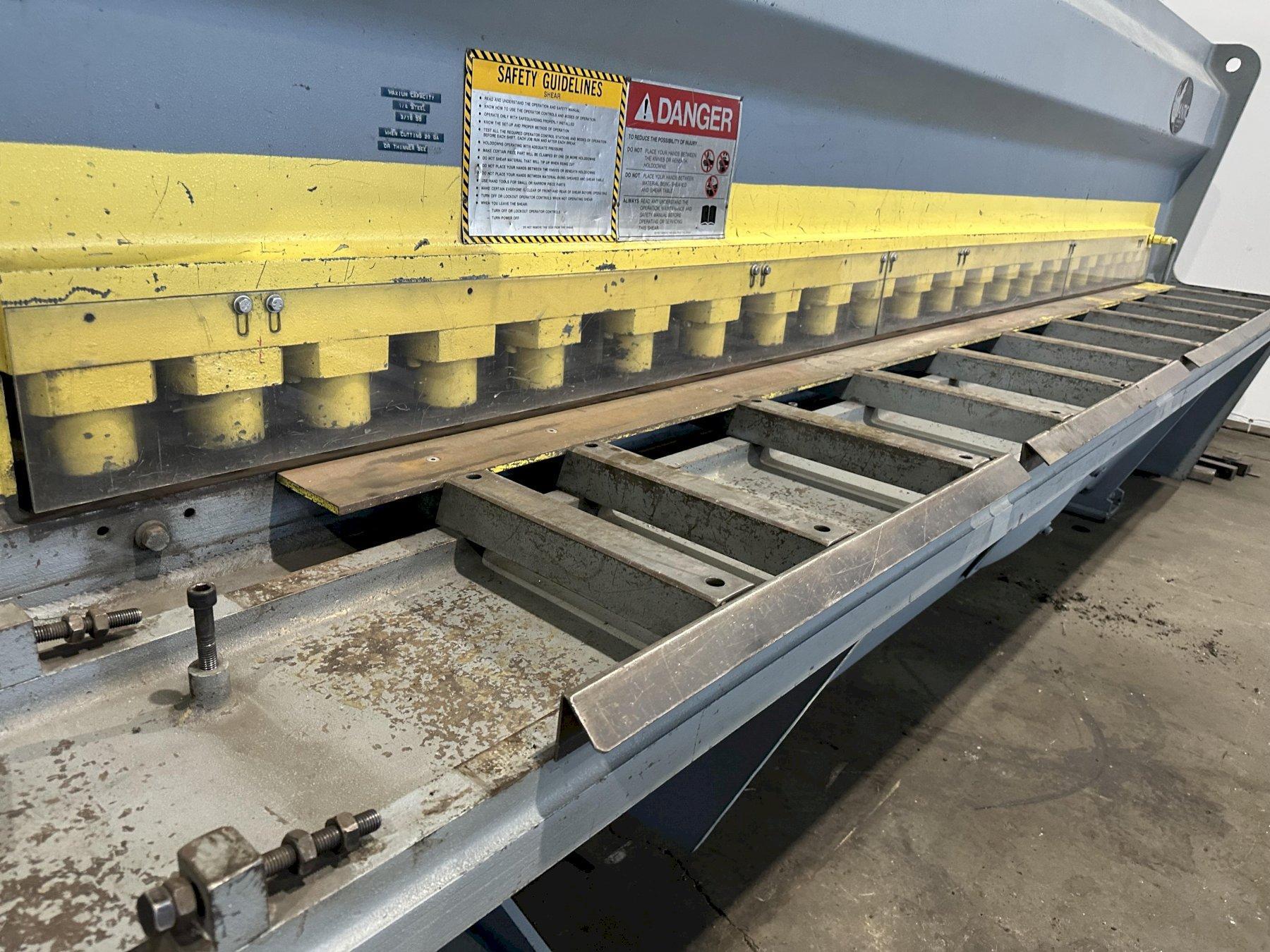 12′ X 1/4″ ATALNTIC MODEL HD50-12 HYDRAULIC SQUARING SHEAR. STOCK ...