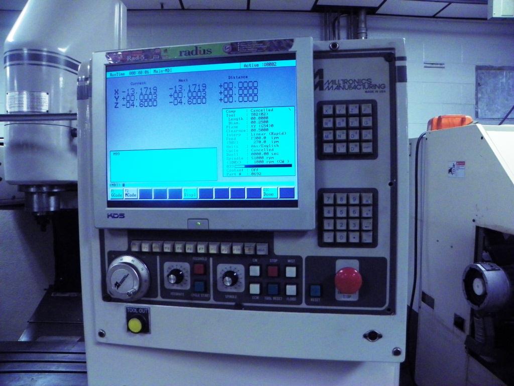 Milltronics Model VM16 CNC Vertical Machining Center, S/N 4278, New ...
