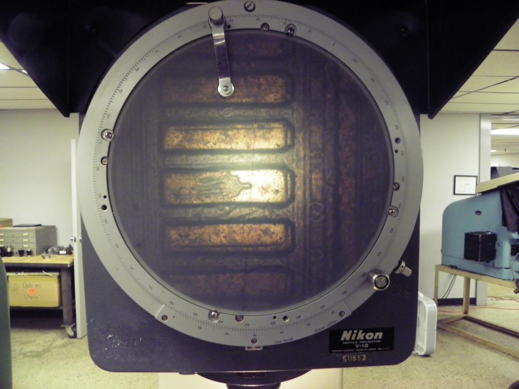 12″ NIKON Model V12 Bench Top Vertical Beam Comparator, S/N 51388, New ...