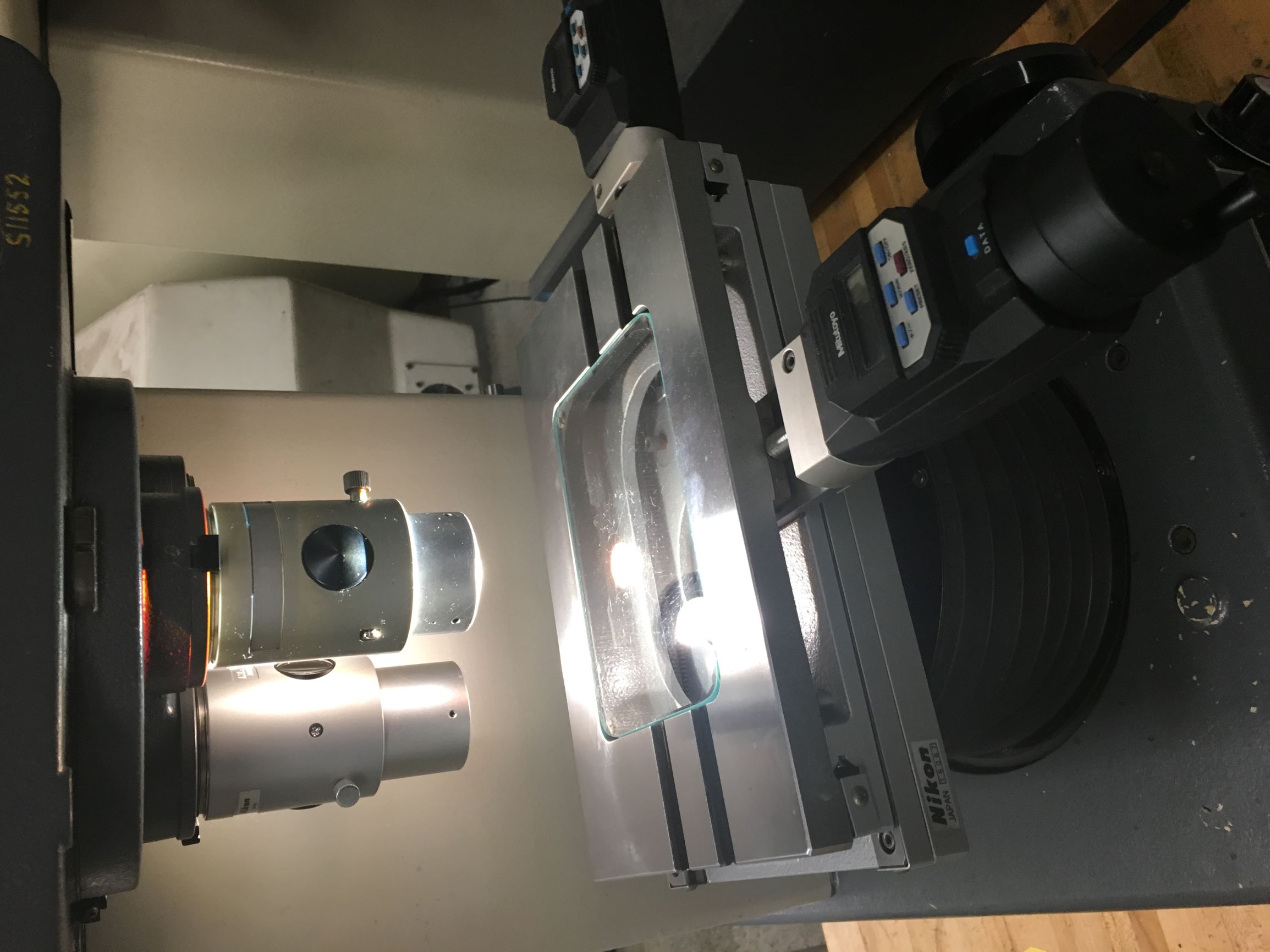 12″ NIKON Model V12 Bench Top Vertical Beam Comparator, S/N 51388, New ...