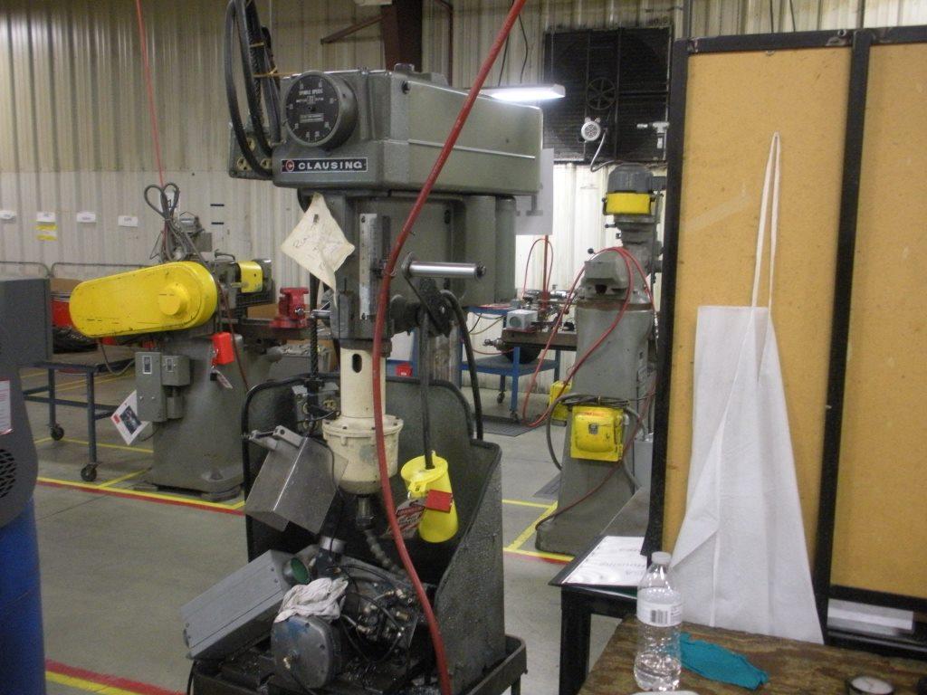 20″ CLAUSING Model 2274 Single Spindle Round Column Variable Speed ...