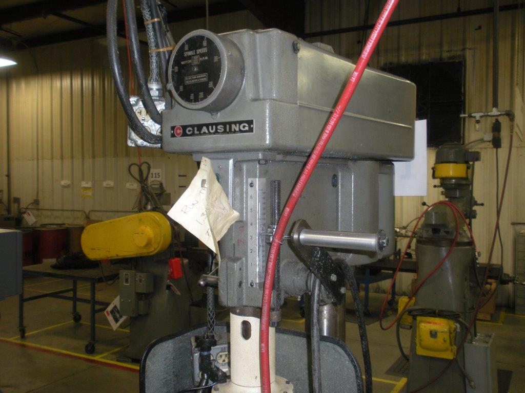 20″ CLAUSING Model 2274 Single Spindle Round Column Variable Speed ...
