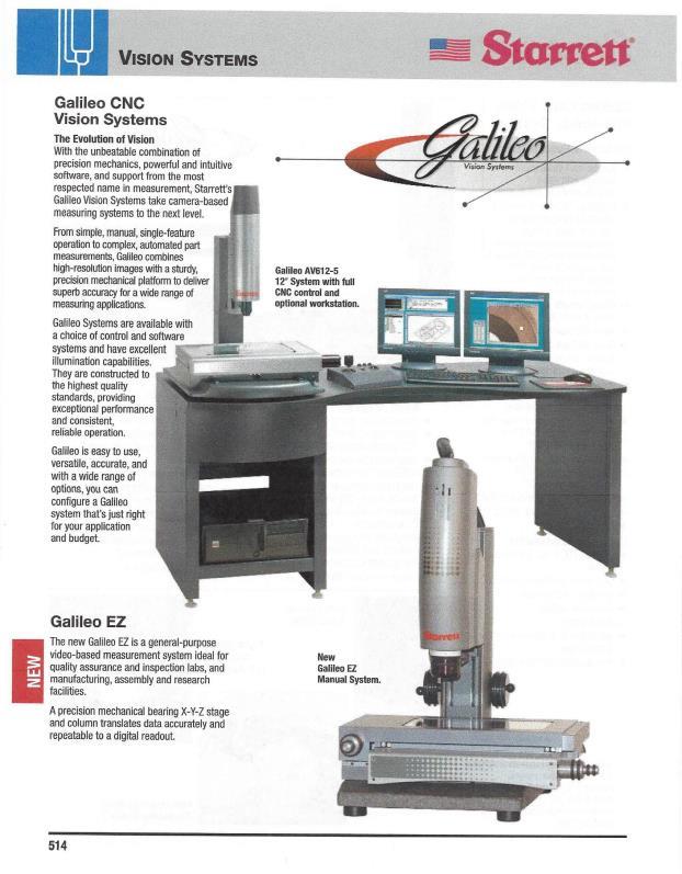 Starrett Model AV612-5 CNC Vision System – Video Inspection Machine, S ...
