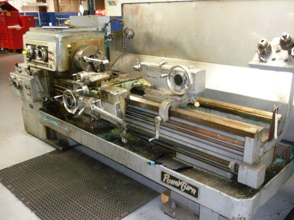 18″ x 54″ LODGE & SHIPLEY Model 1610 Powerturn Engine Lathe, S/N 45529 ...