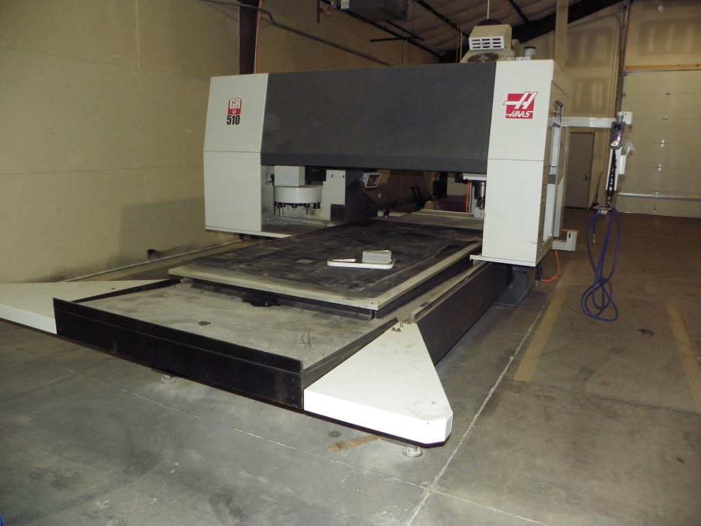 HAAS Model GR510 CNC Gantry Router, New 12/2014. Only 392 cutting hours ...