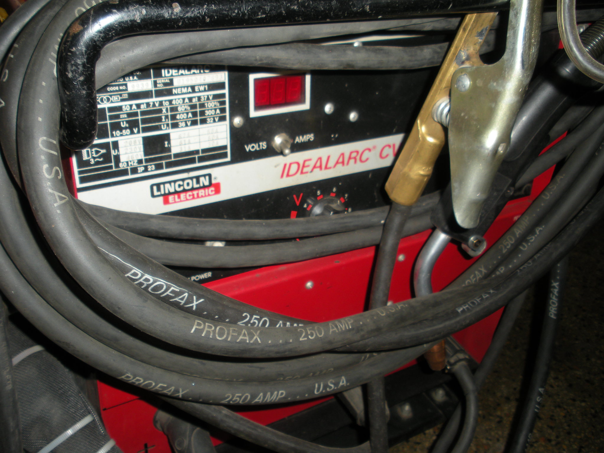 Lincoln Electric Idealarc CV-300 MIG Welder with LN7 Feed and Profax ...