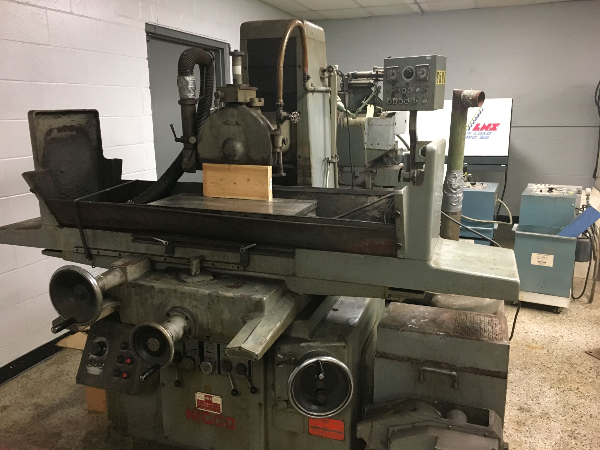 NICCO Model NSG-6 Hydraulic Surface Grinder, 12″ x 24″, S/N 9E606, New ...