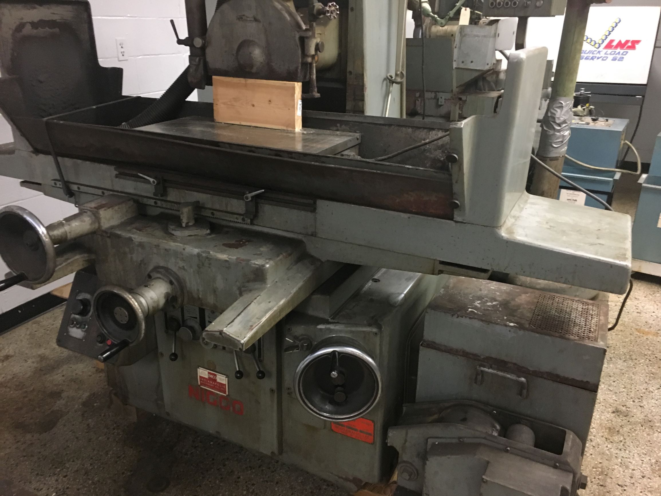 NICCO Model NSG-6 Hydraulic Surface Grinder, 12″ x 24″, S/N 9E606, New ...