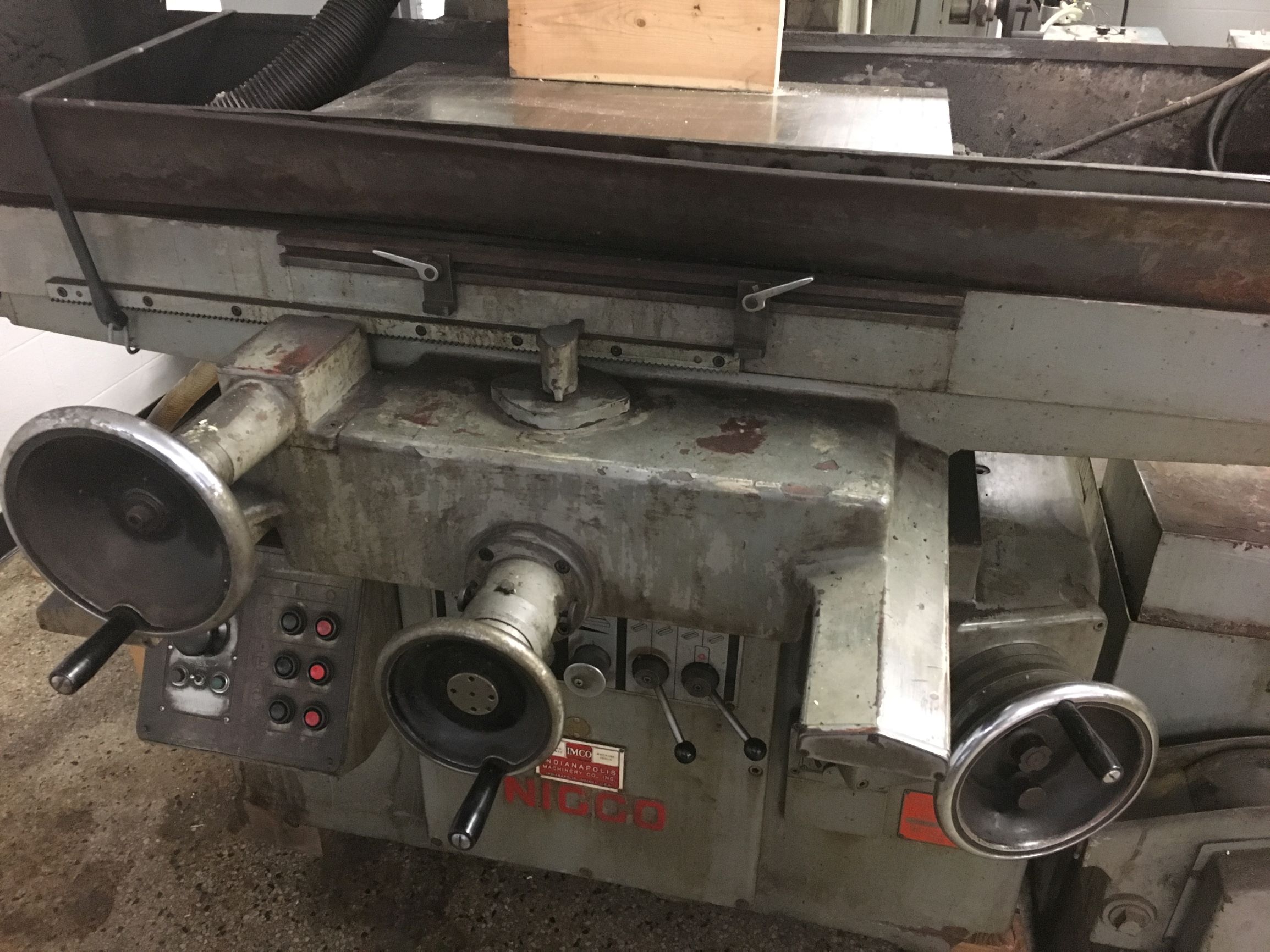 NICCO Model NSG-6 Hydraulic Surface Grinder, 12″ x 24″, S/N 9E606, New ...