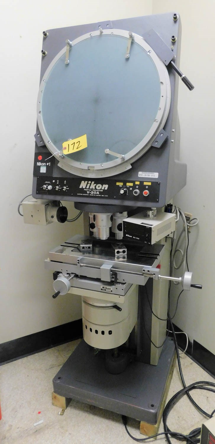 20″ NIKON Model V-20A Vertical Beam Floor Model Optical Comparator ...