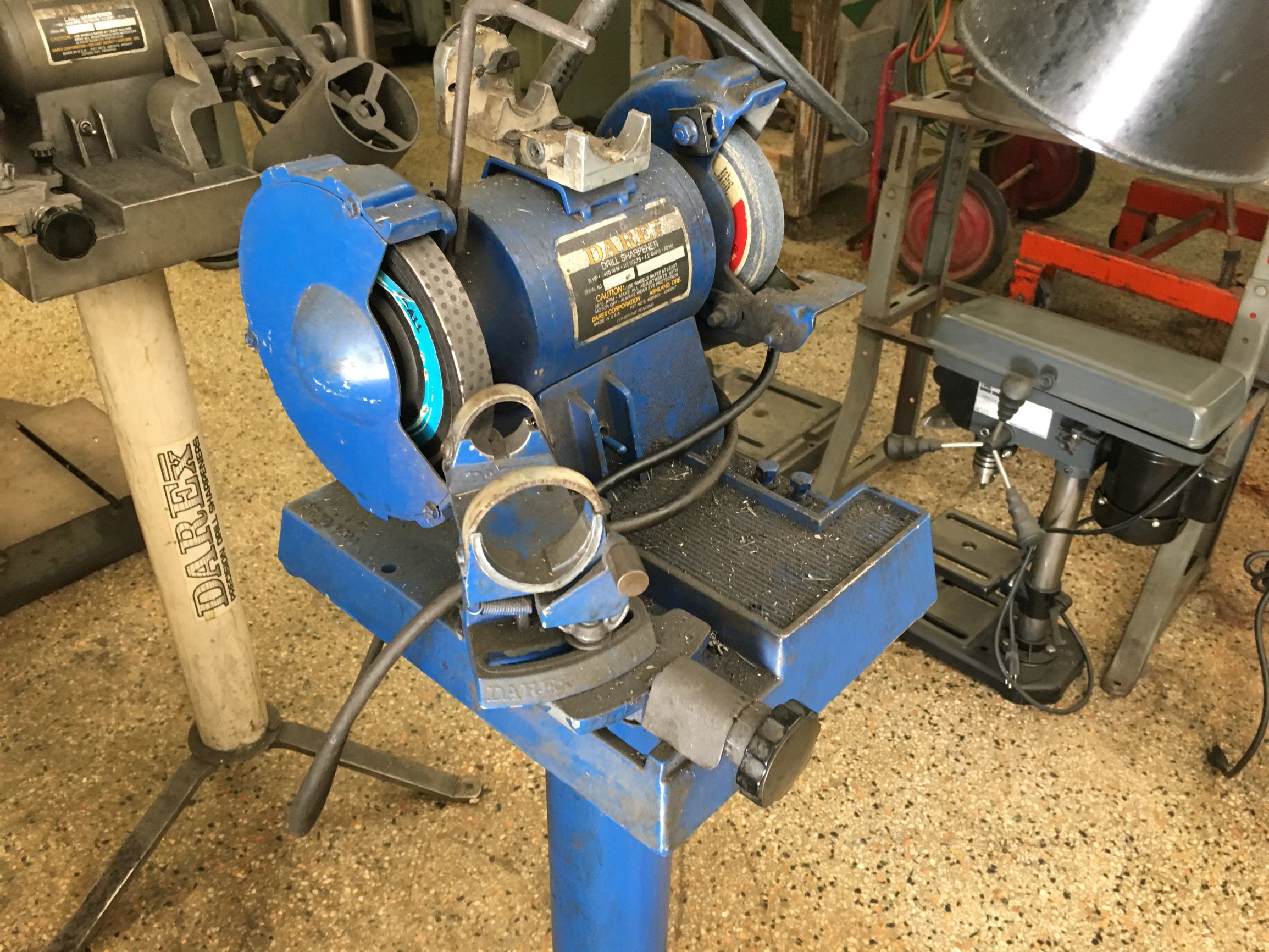 Darex 1/3 HP Drill Sharpener, S/N 53126. | AMC