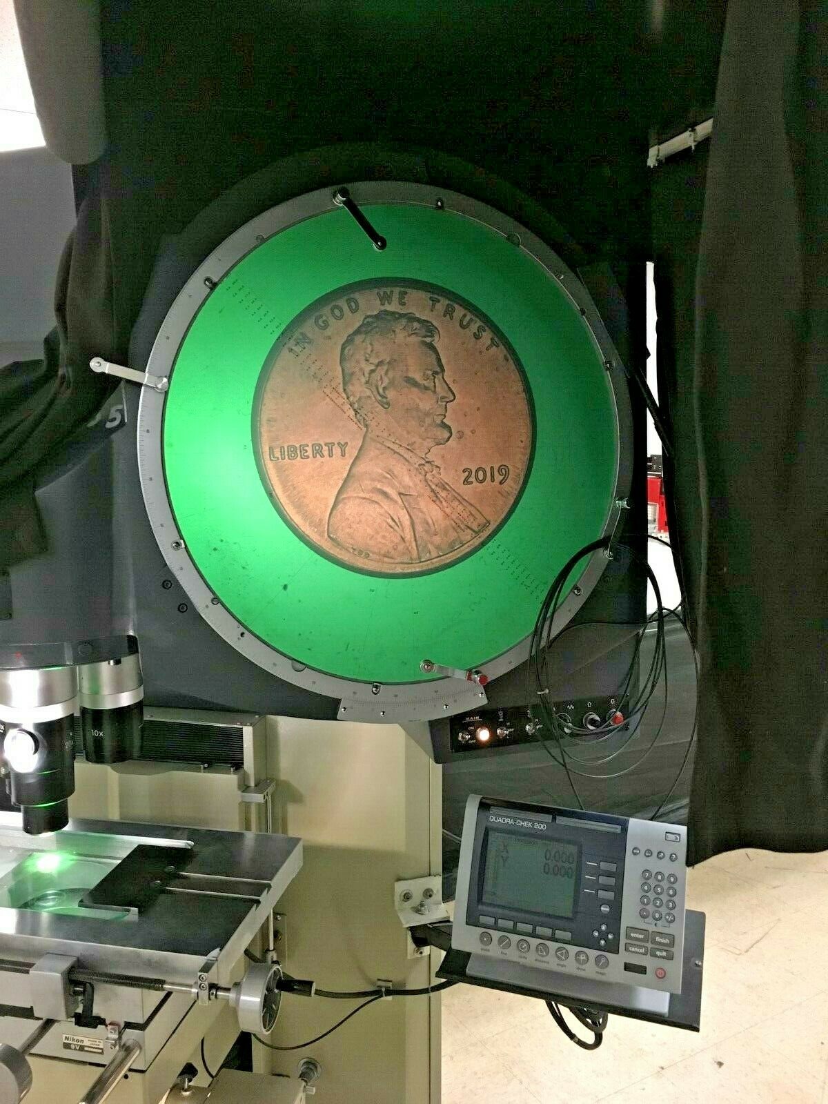 24″ NIKON Model V-24B Vertical Beam Floor Model Optical Comparator ...