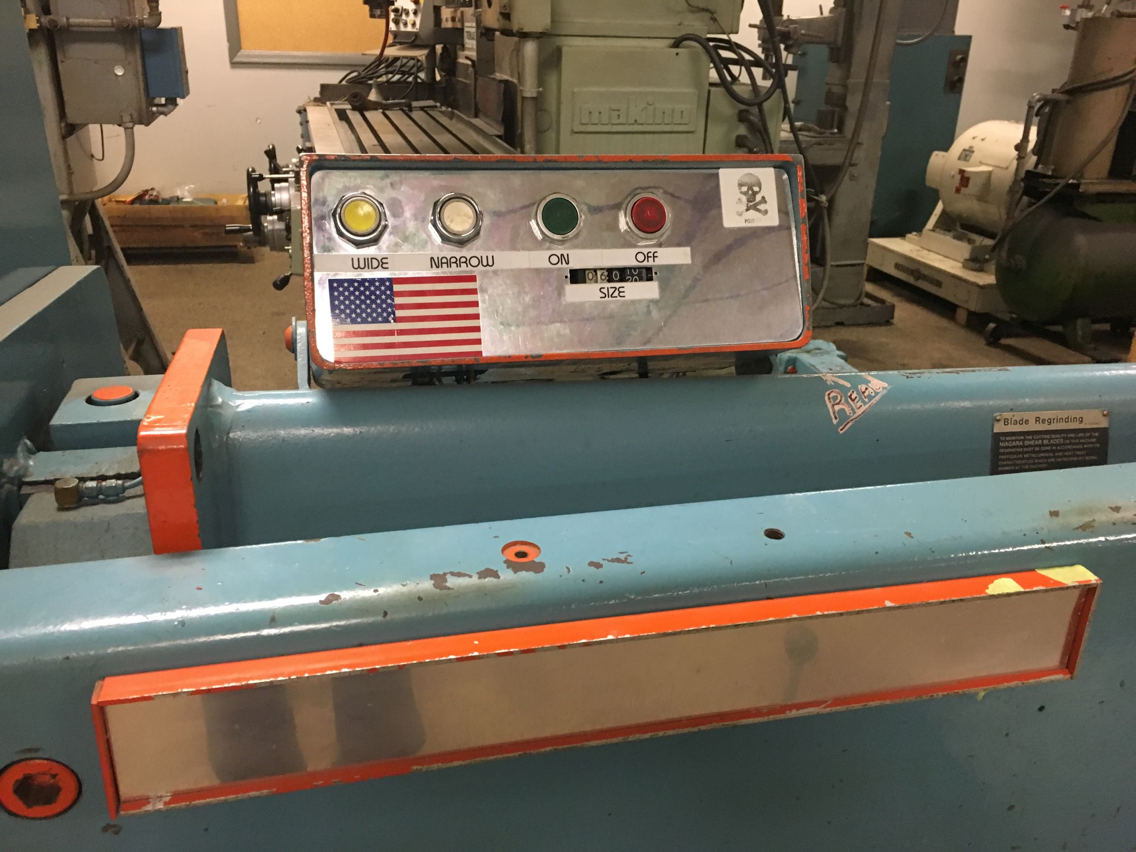 Niagara Model 1R-4 10 ga x 48″ Mechanical Power Shear, S/N 64513. | AMC