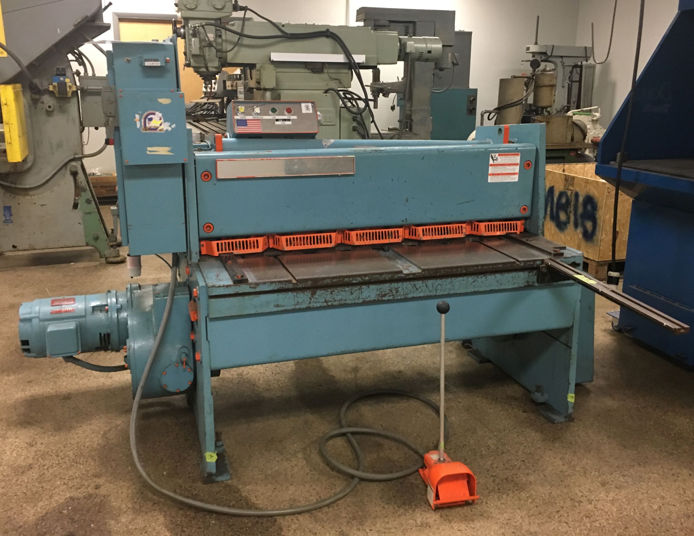 Niagara Model 1R-4 10 ga x 48″ Mechanical Power Shear, S/N 64513. | AMC