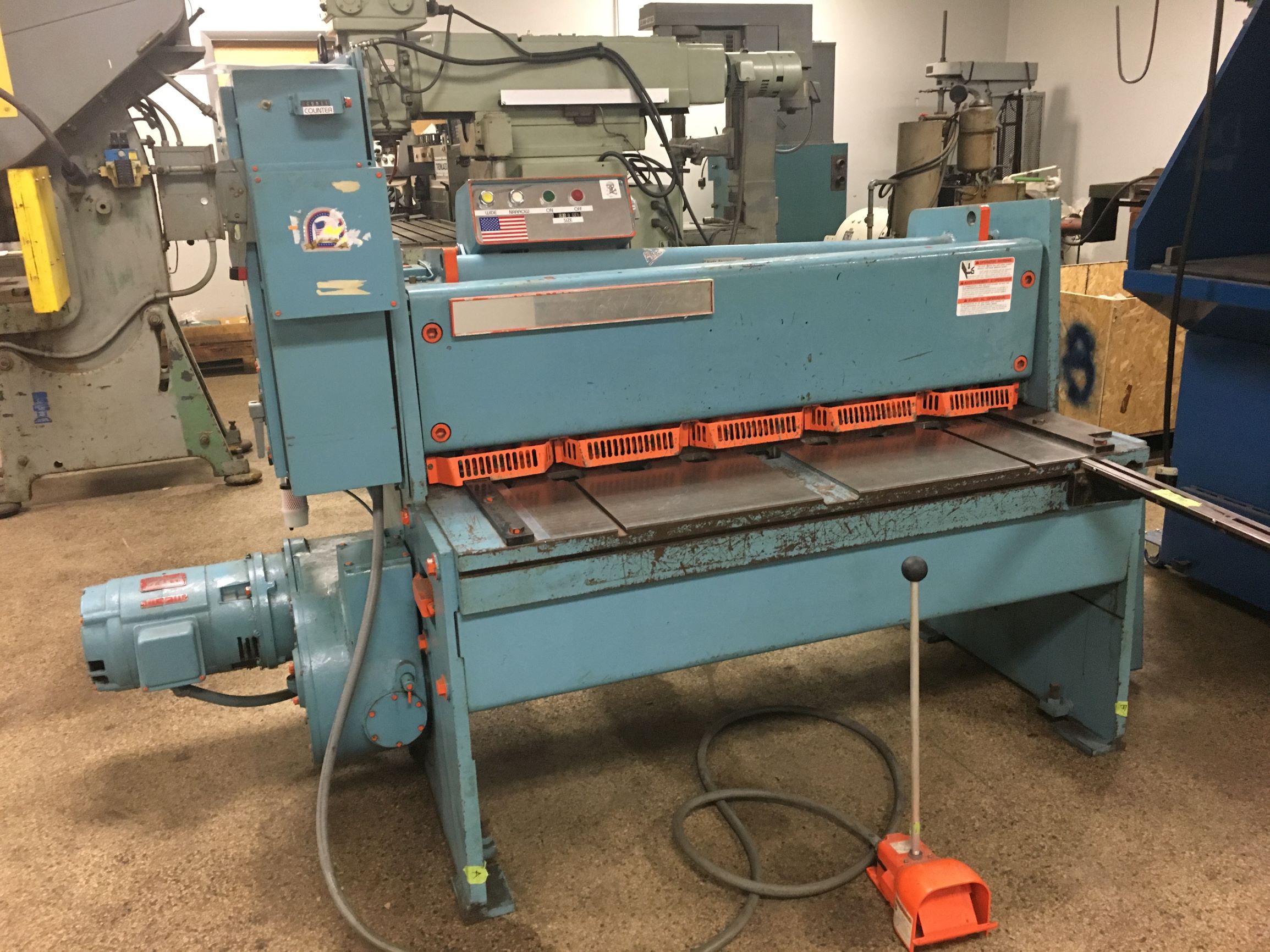 Niagara Model 1R-4 10 ga x 48″ Mechanical Power Shear, S/N 64513. | AMC