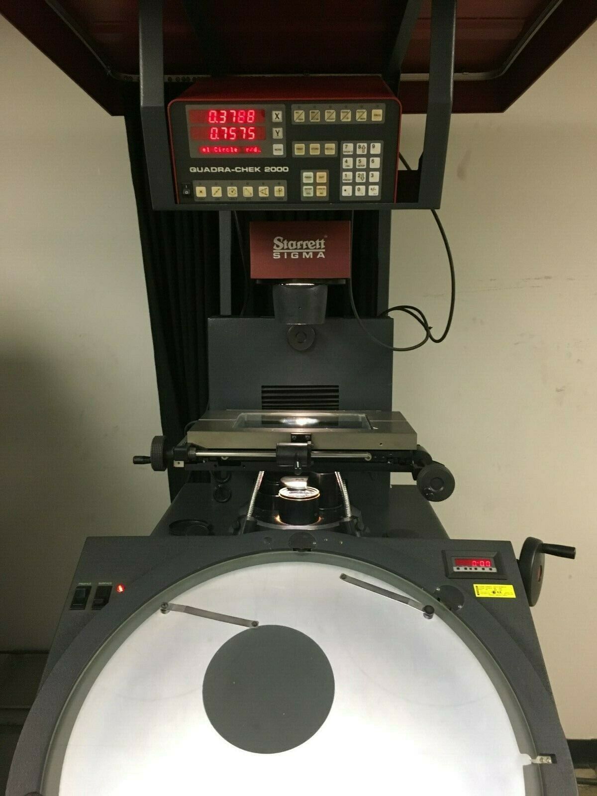 24″ STARRETT Model VF600 Vertical Beam Optical Comparator, S/N 5382 ...